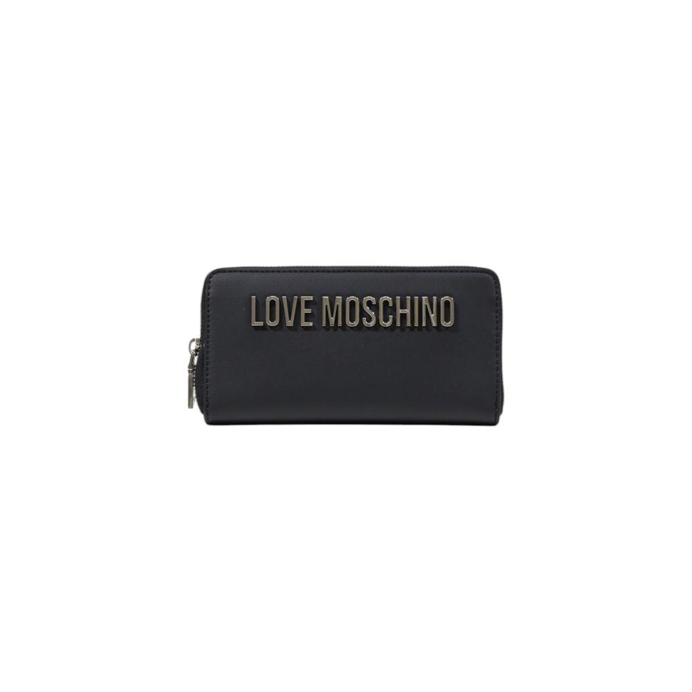 Love Moschino Gray Polyethylene Wallet in Black | Lyst UK