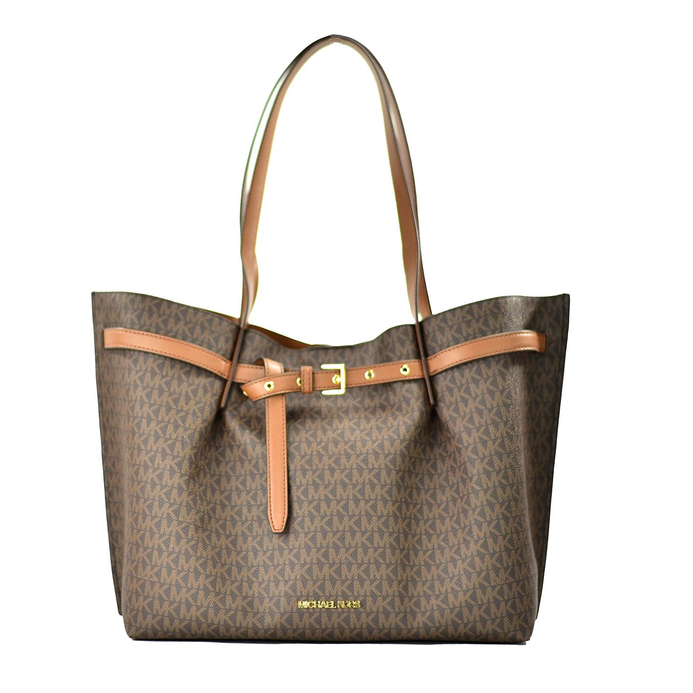 Michael Kors Emilia Large Signature Pvc East West Tote Bag Purse in Brown Lyst UK