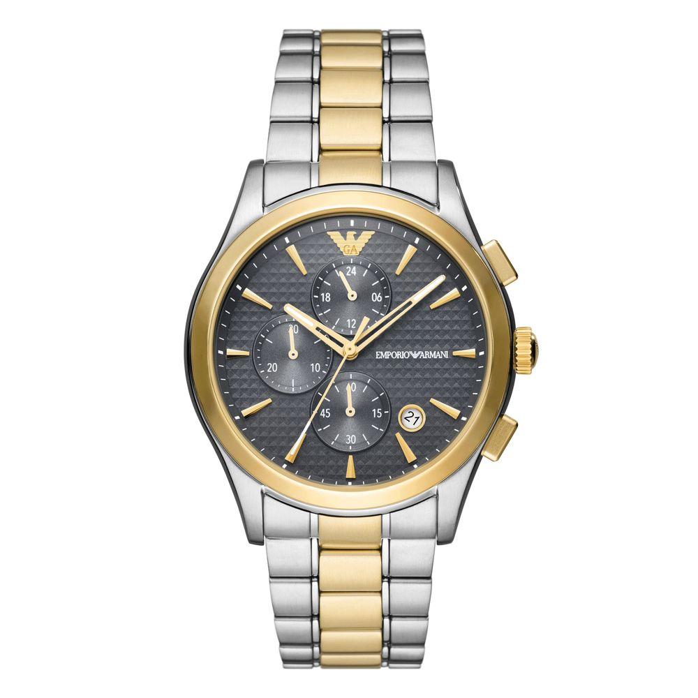 Emporio Armani Gold Men Watch in Metallic for Men | Lyst