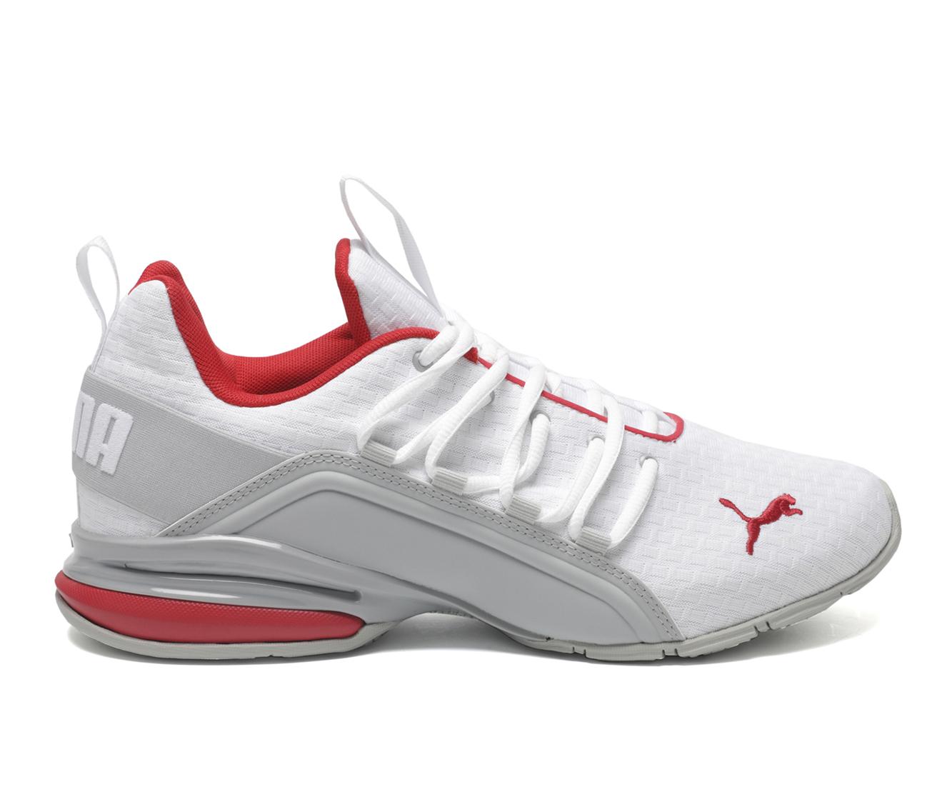 PUMA Rubber Axelion Block Athletic Shoe in White,Red (White) for Men - Lyst
