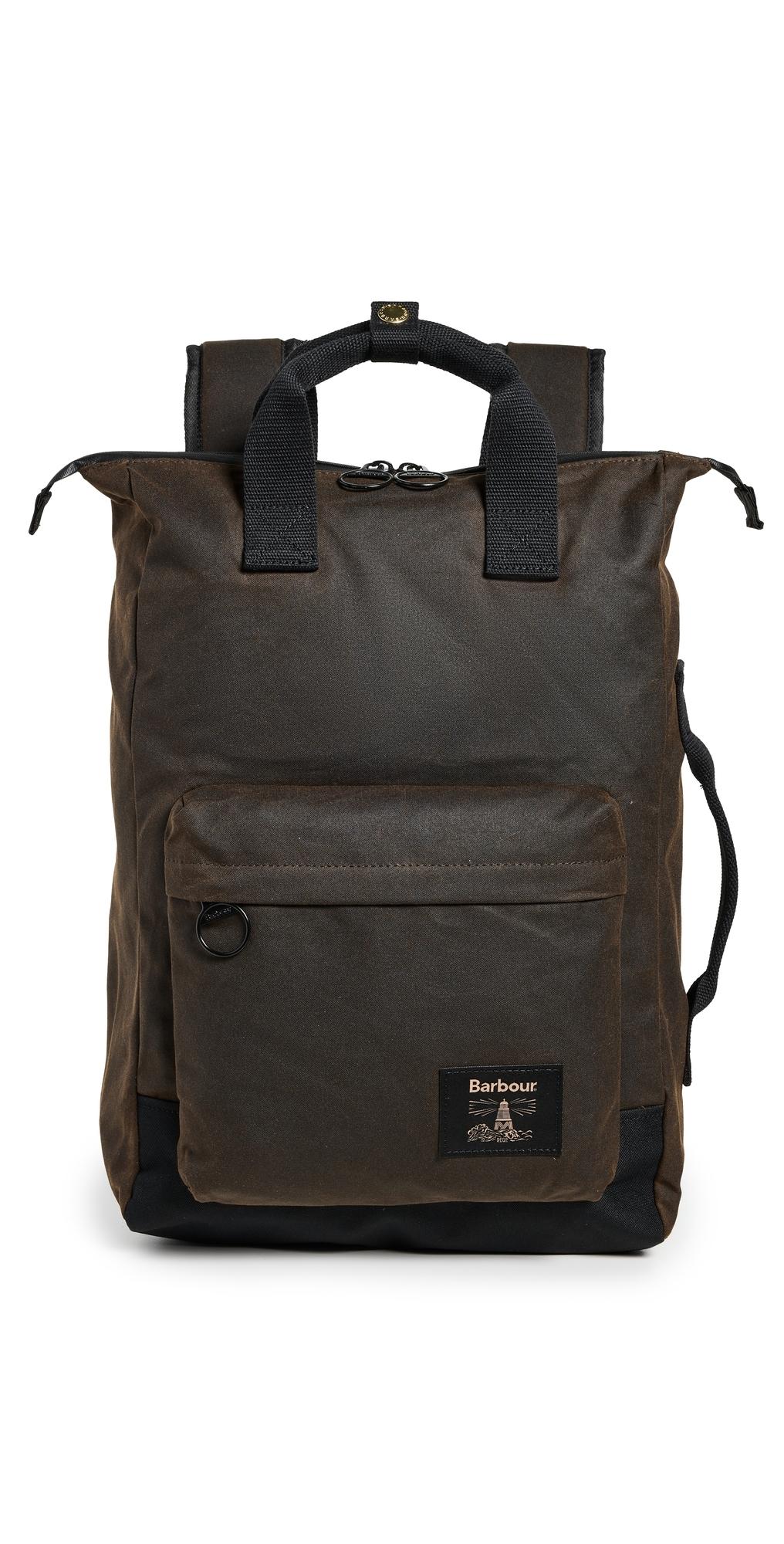 Barbour Field Wax Backpack in Black for Men | Lyst
