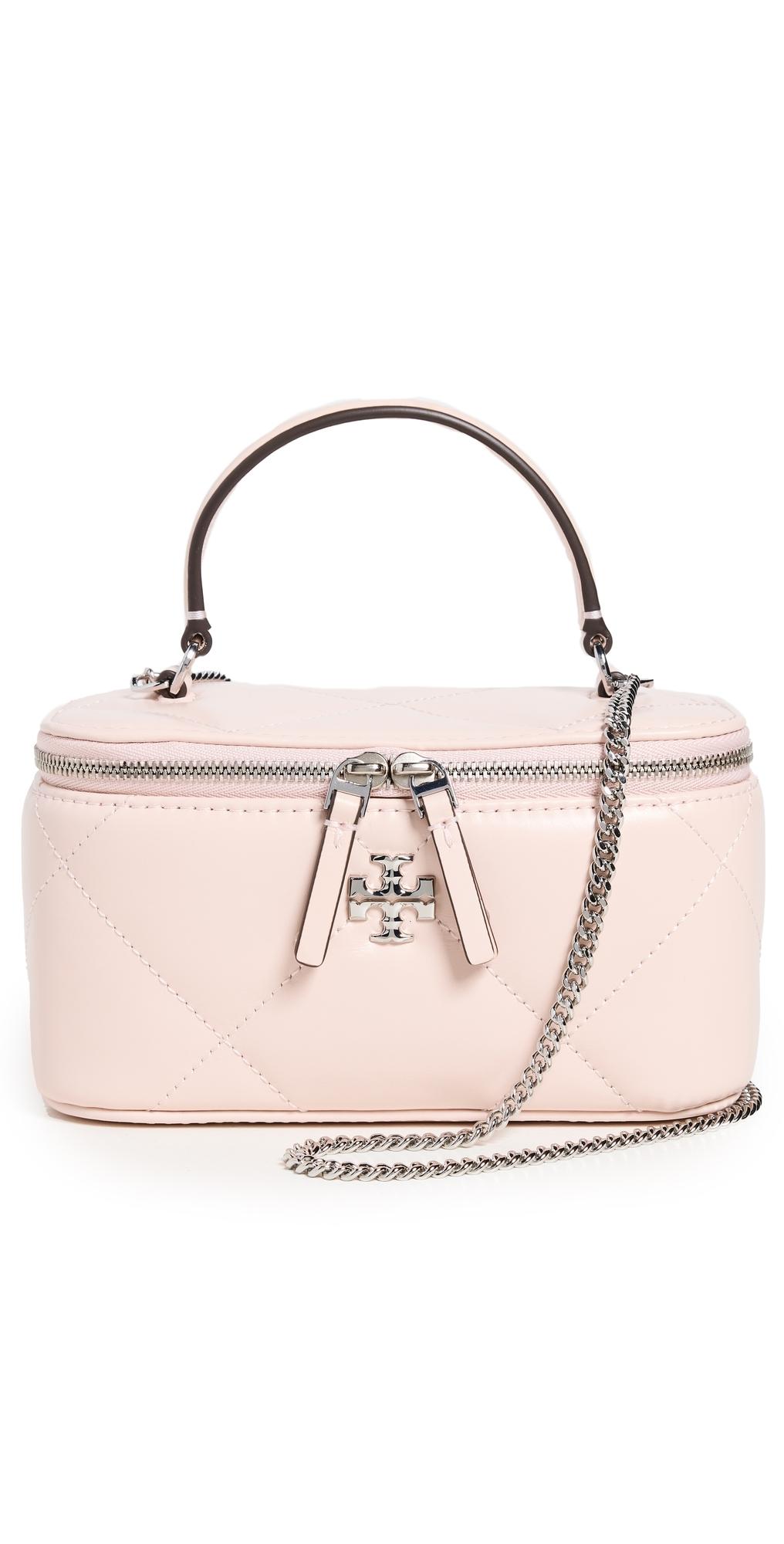 Tory Burch Kira Diamond Quilt Vanity Case in Pink | Lyst