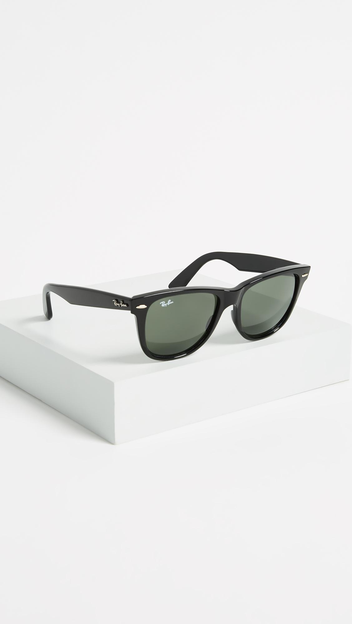 Ray Ban Rb2140 Wayfarer Outsiders Oversized Sunglasses In Black Save 2 Lyst