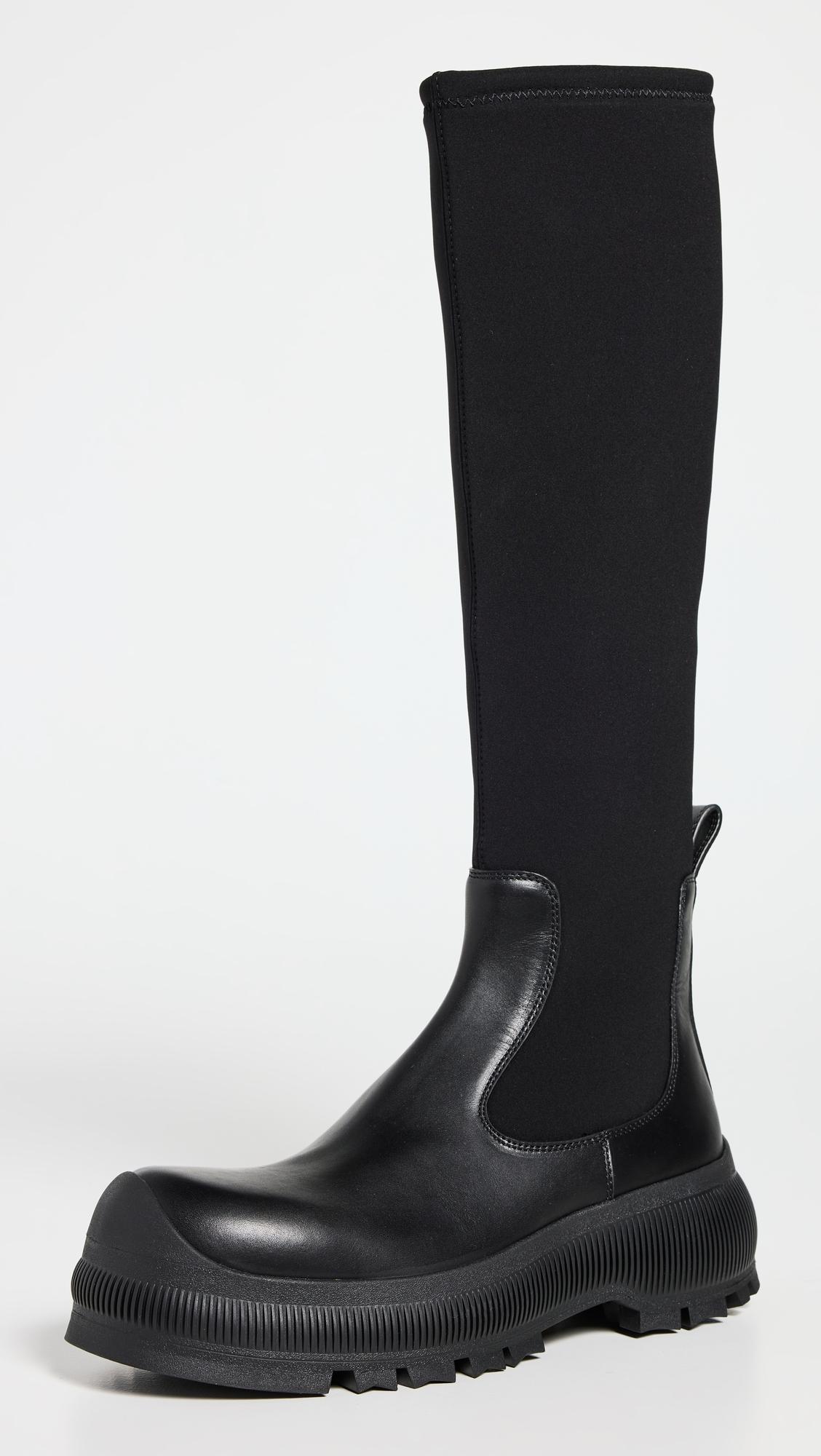 Jil Sander High Boots in Black | Lyst Jil Sander High Boots in Black | Lyst