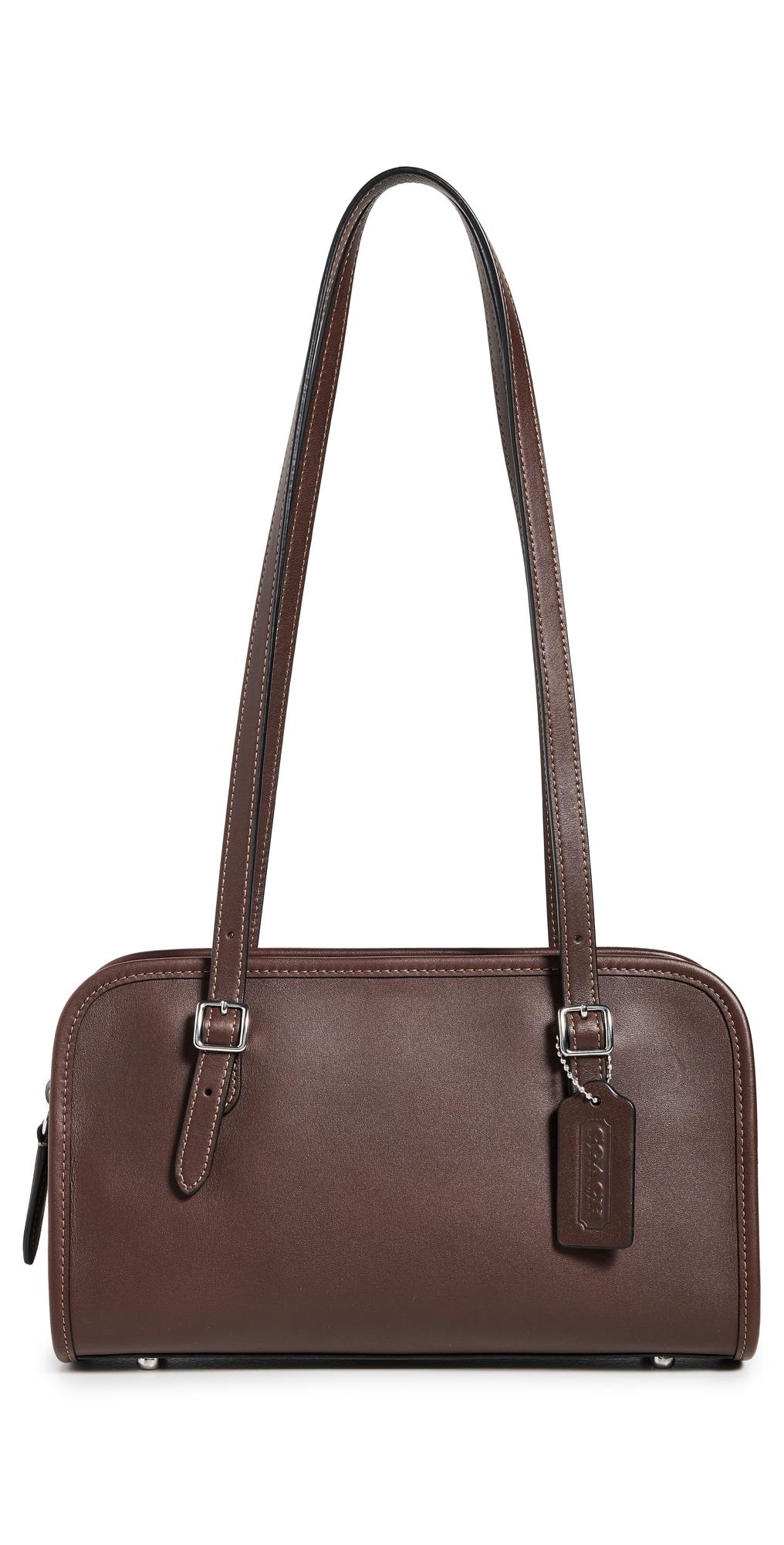 COACH Swing Zip Bag in Brown | Lyst