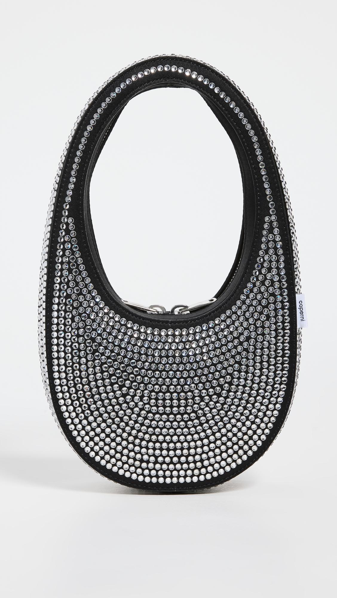 Coperni Crystal Mini Swipe Bag in Grey | Lyst Canada