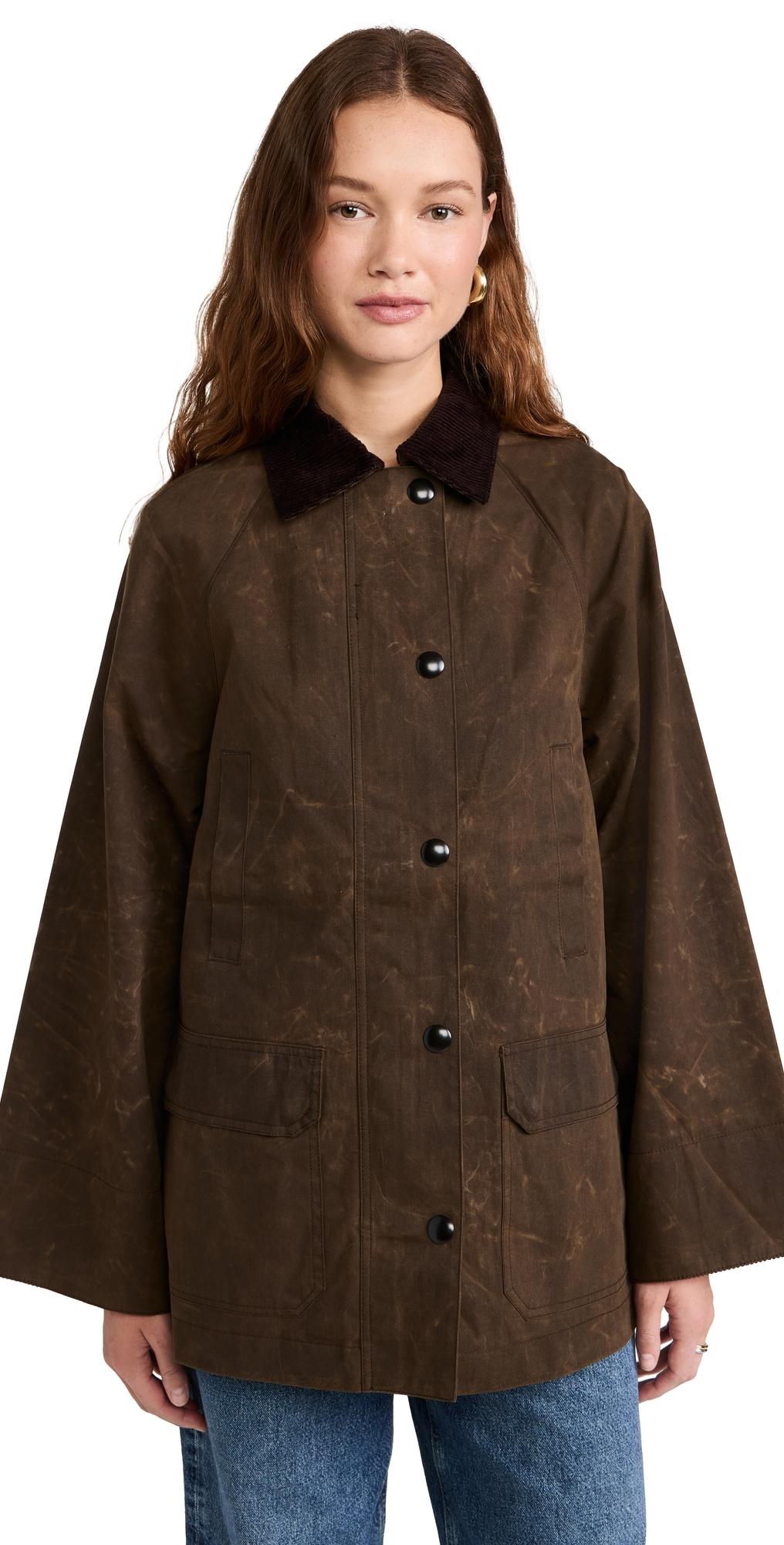 Alex Mill Aex I Chitern Treet Jacket In Waxed Cotton in Brown | Lyst