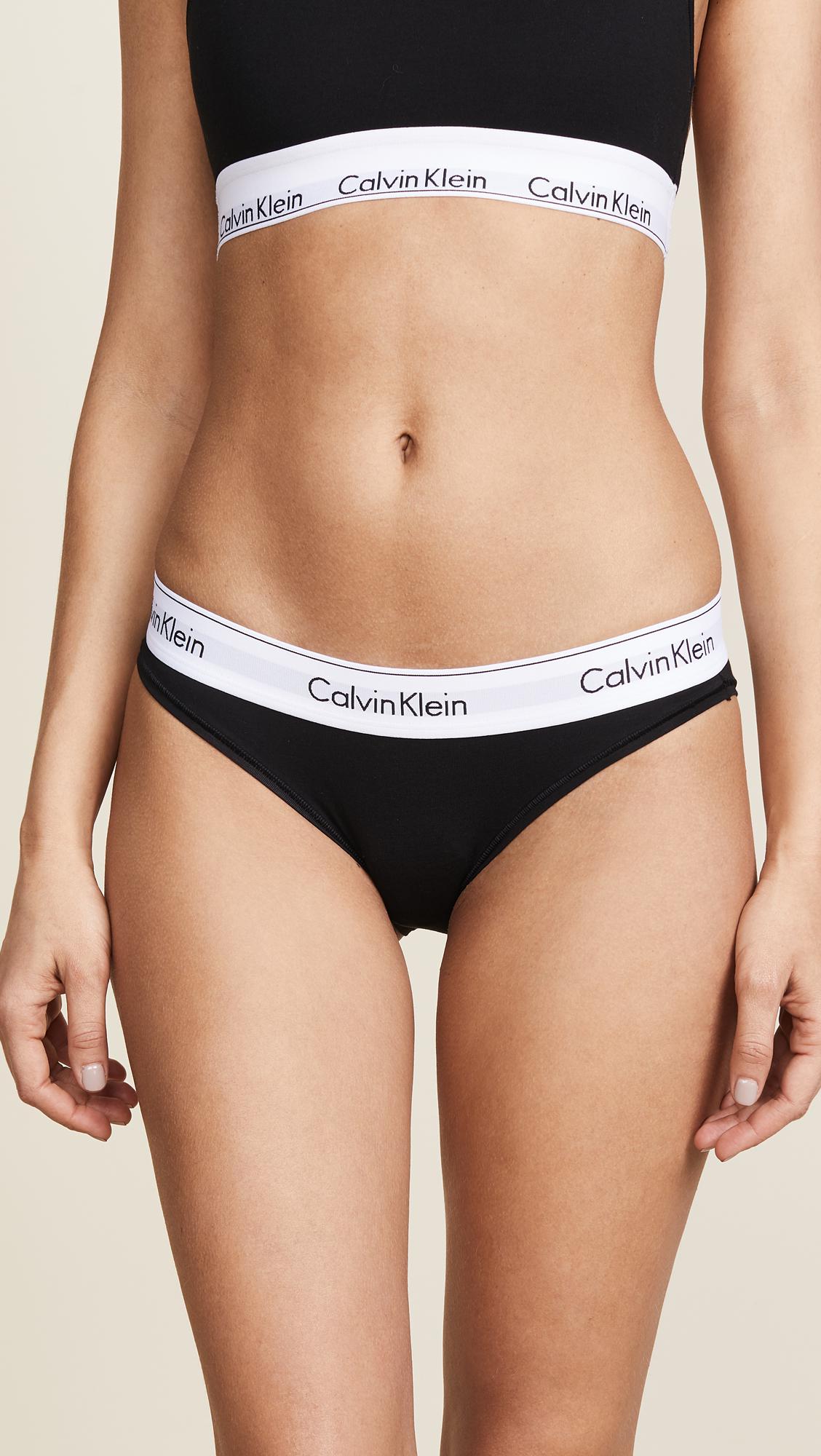 Calvin Klein Modern Cotton Bikini Briefs In Black Lyst