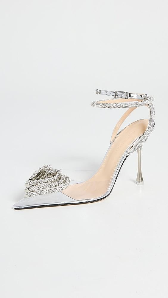 Mach & Mach Triple Heart High Heels in White | Lyst