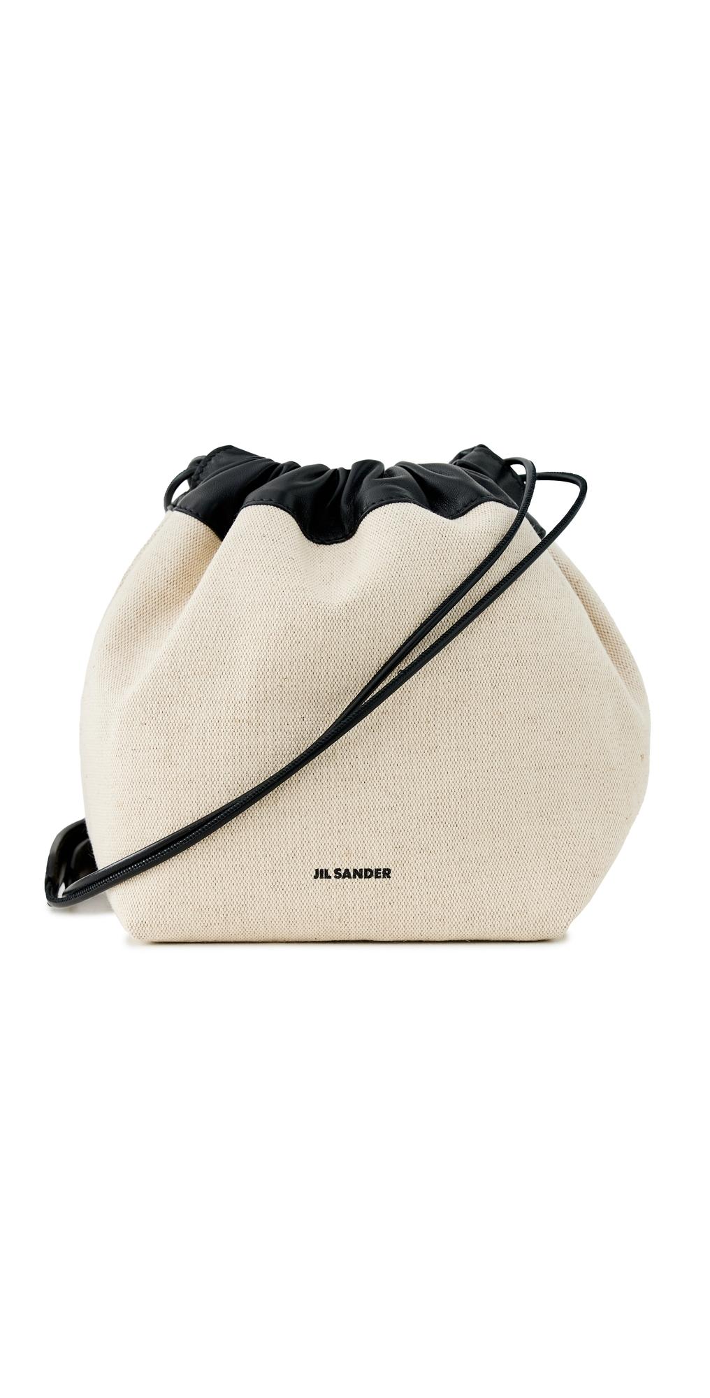 Jil Sander Dumpling Bucket Bag in Black | Lyst