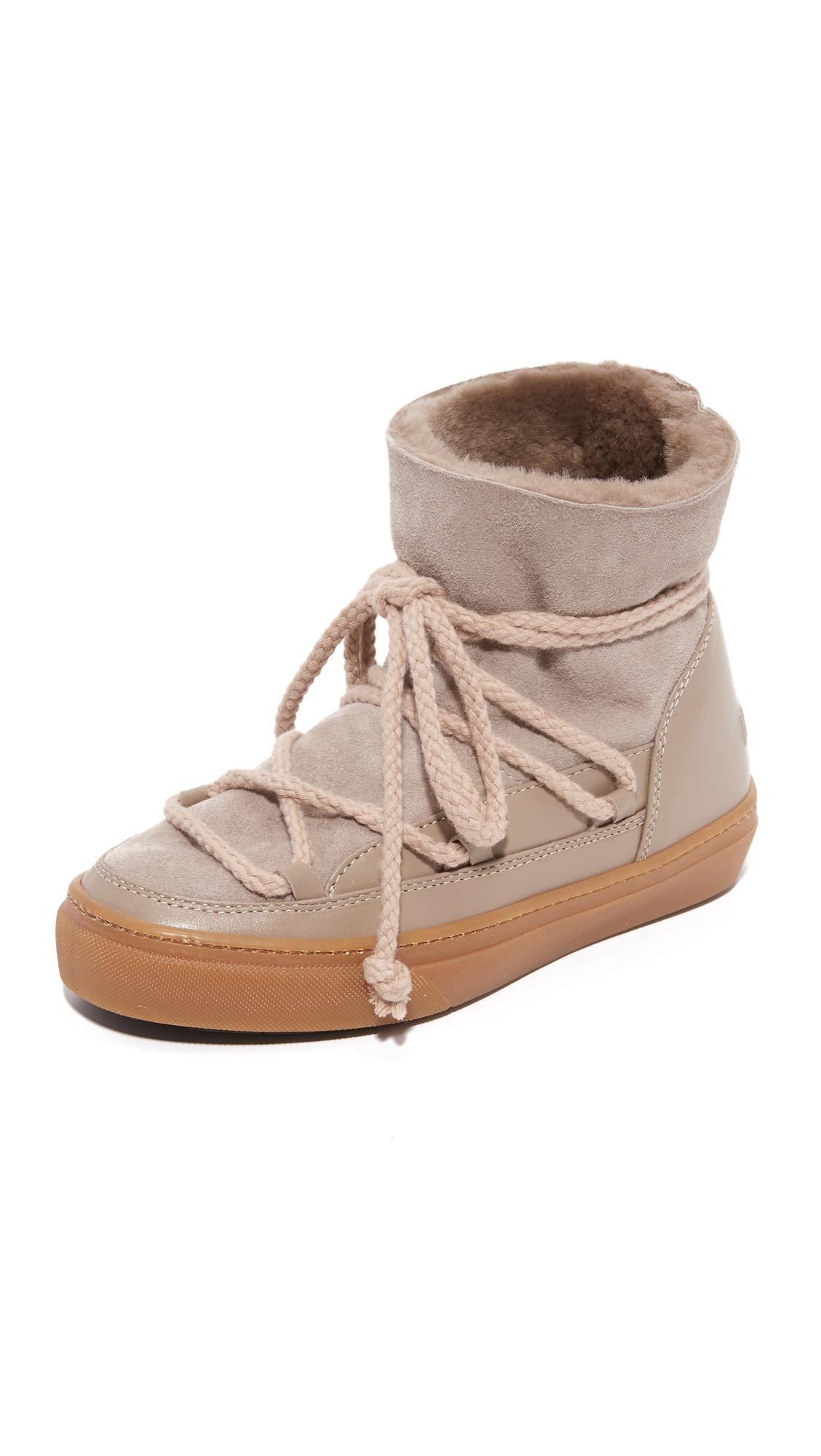 Lyst - Inuikii Classic Sneaker Booties in Natural