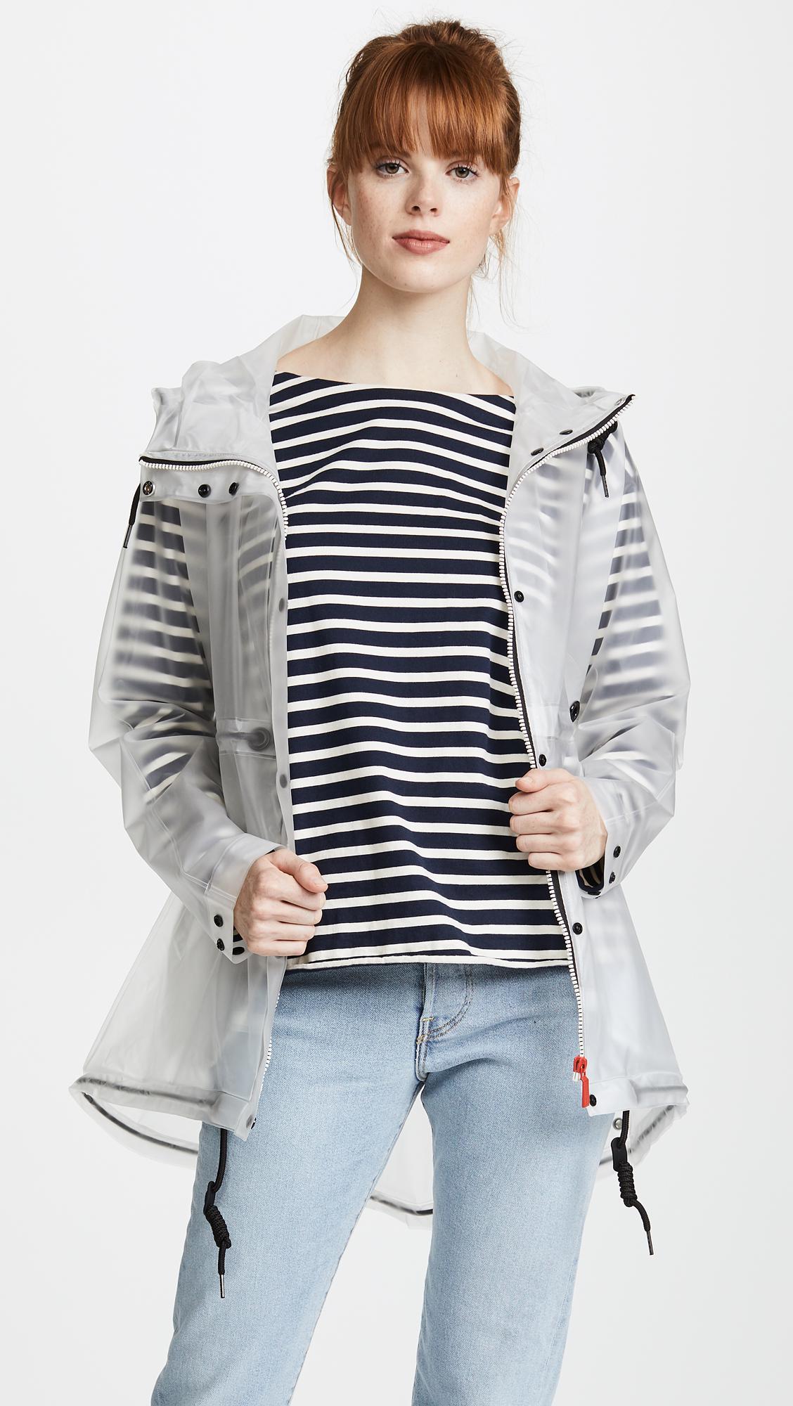 HUNTER Original Smock Coat in White - Lyst