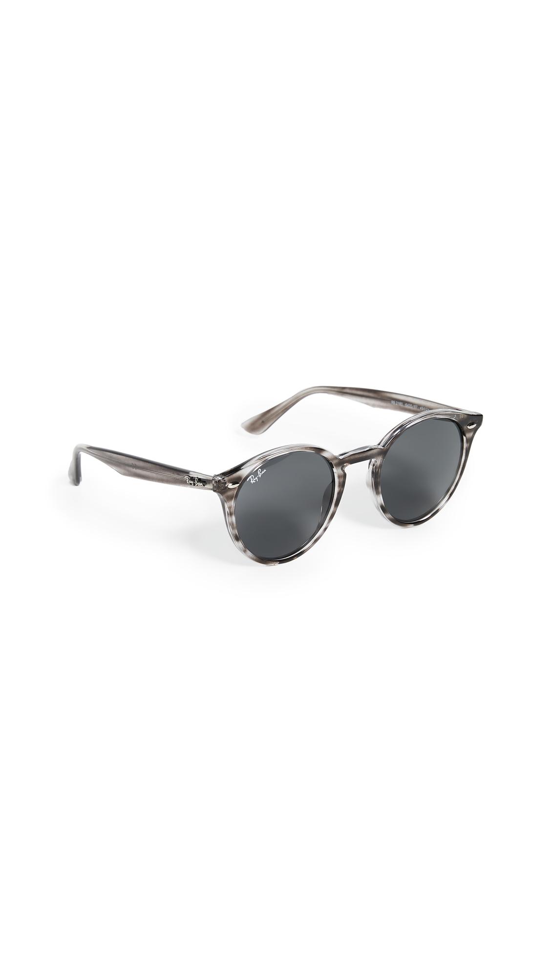 Ray Ban Highstreet Round Phantos Sunglasses In Gray Lyst