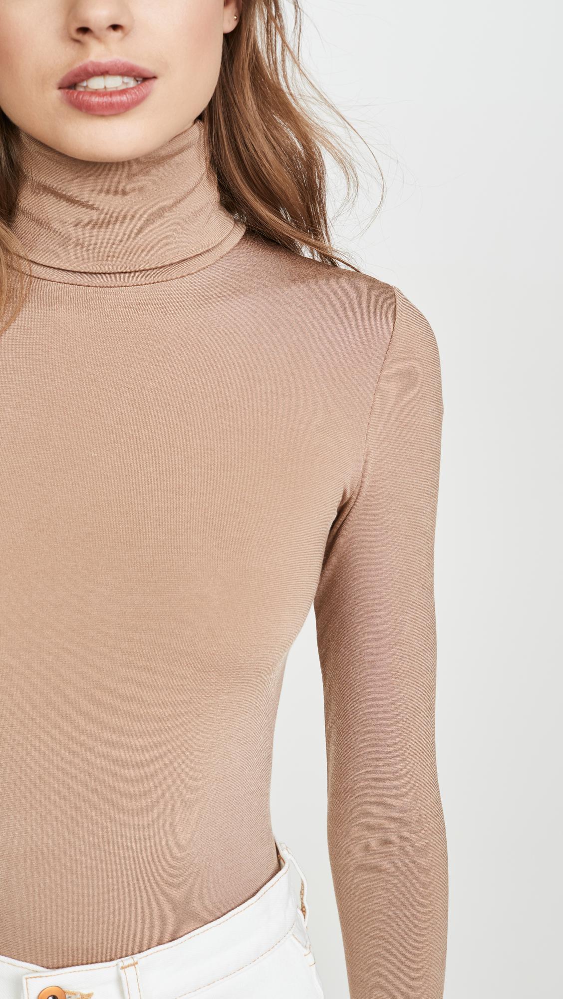 Wolford Cotton Colorado String Bodysuit In Natural Lyst