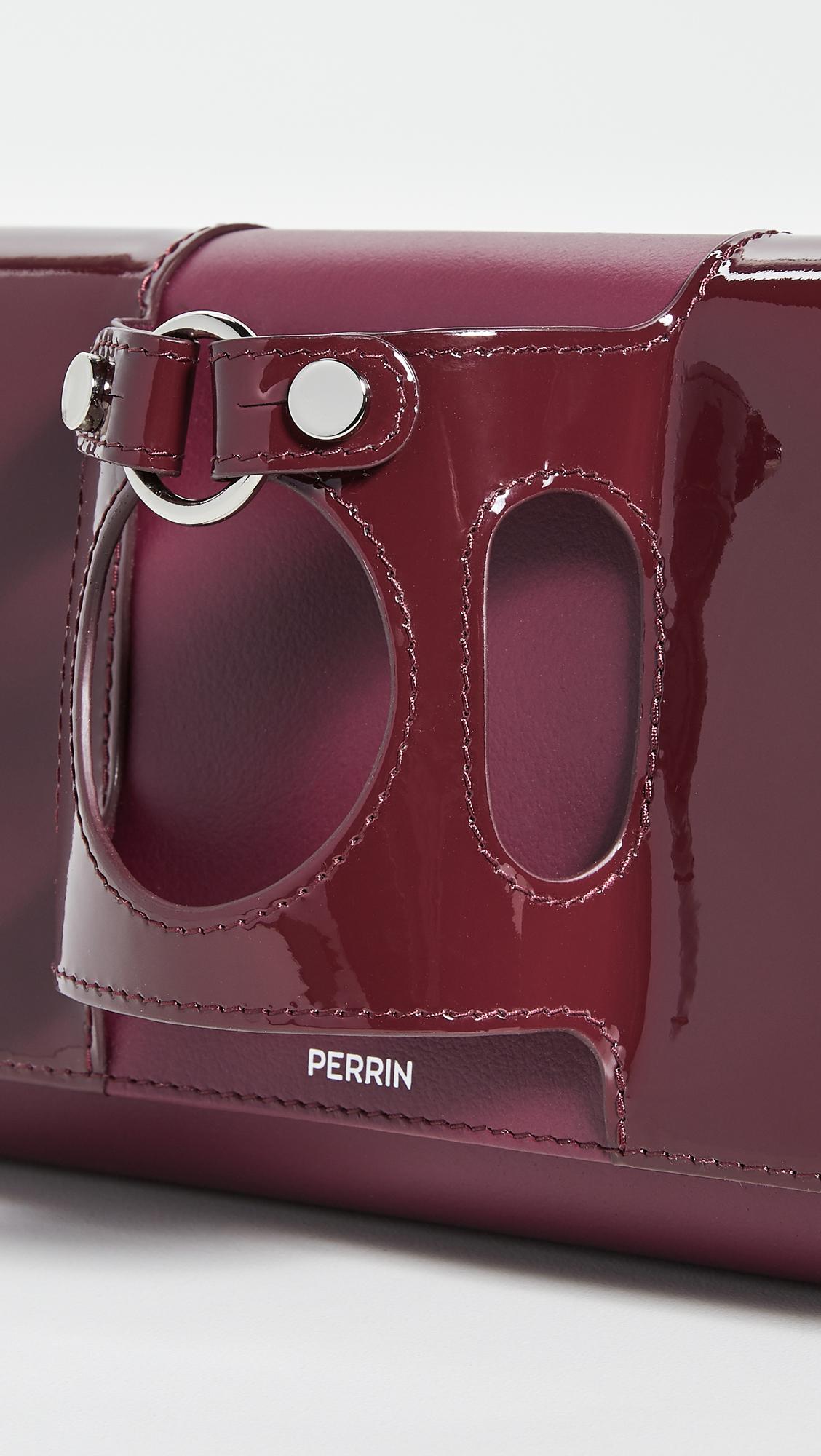 PERRIN Paris Leather Le Rond Clutch - Lyst