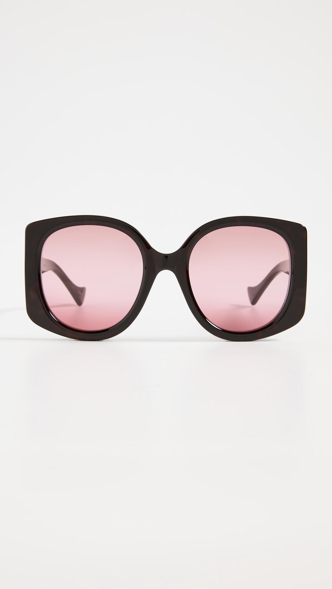 Gucci Gg Acetate Oversized Round Sunglasses Lyst