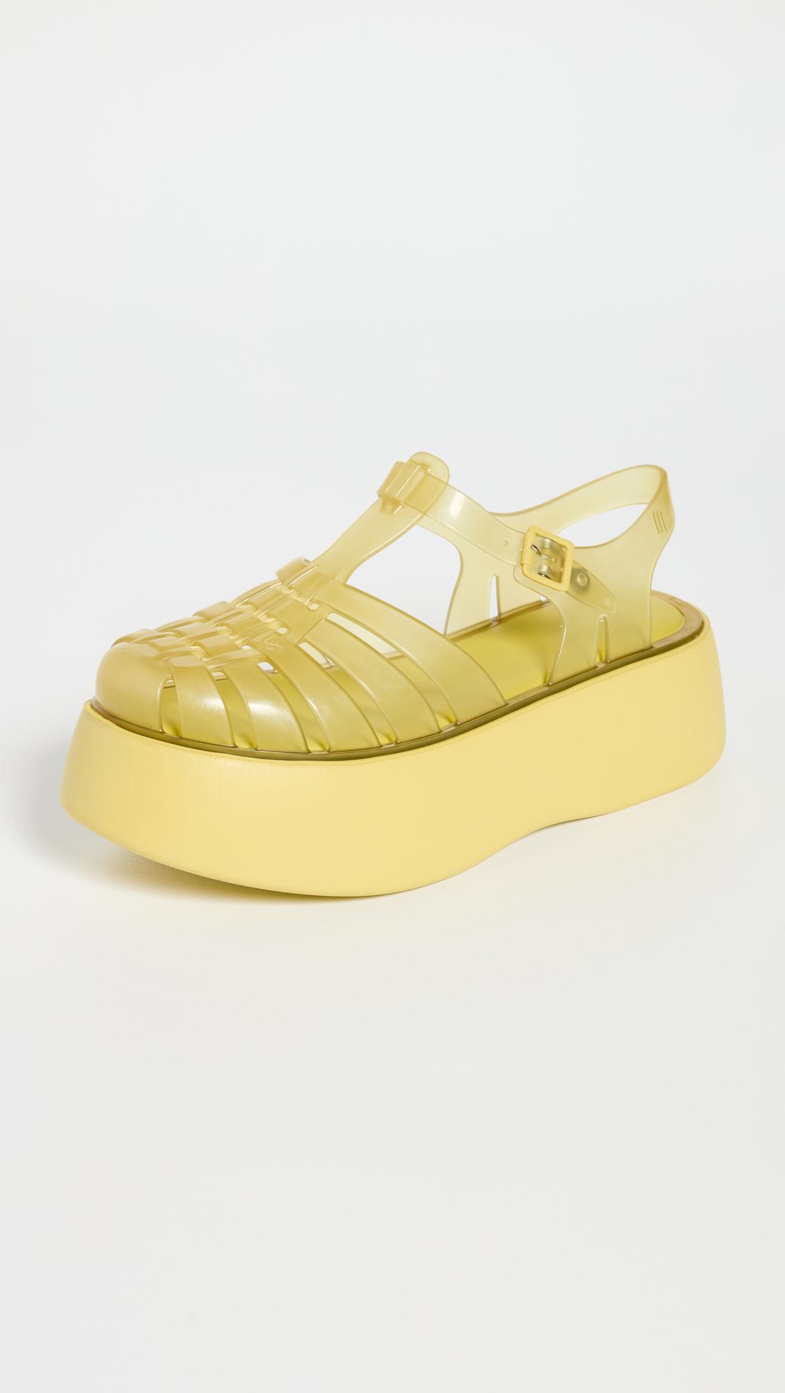 Melissa Possession Plato Platform Sandlas in Yellow | Lyst