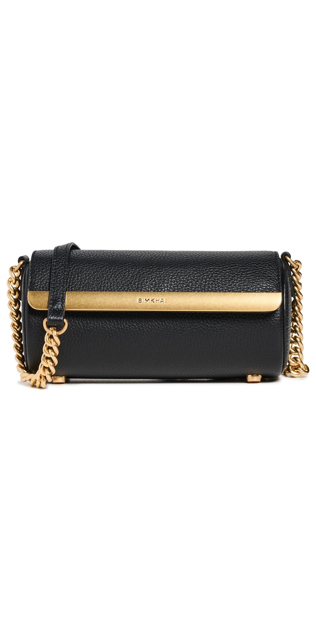 Jonathan Simkhai Rola Cylinder Leather Shoulder Bag in Black | Lyst