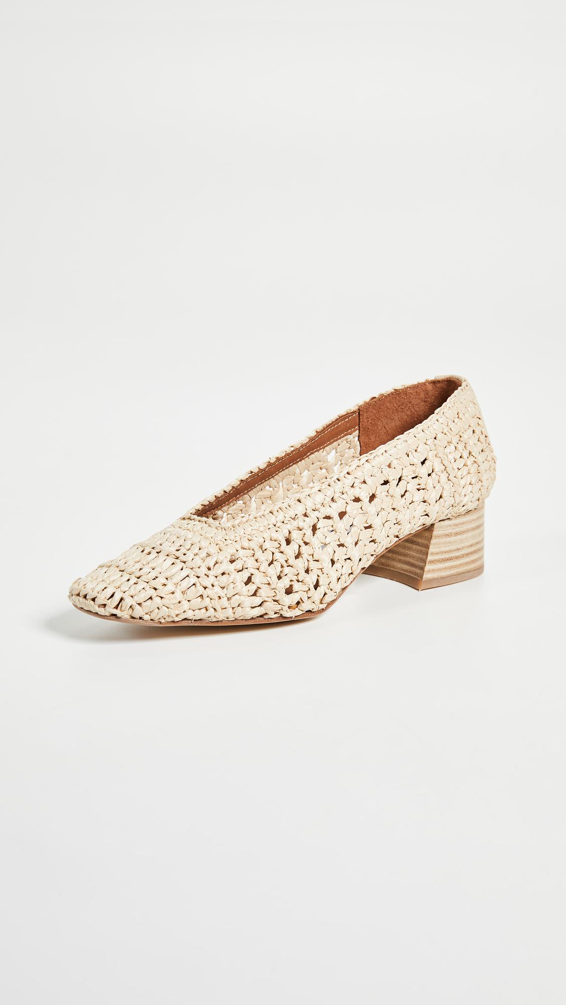 Miista Rubber Noa Woven Pumps in Natural - Lyst
