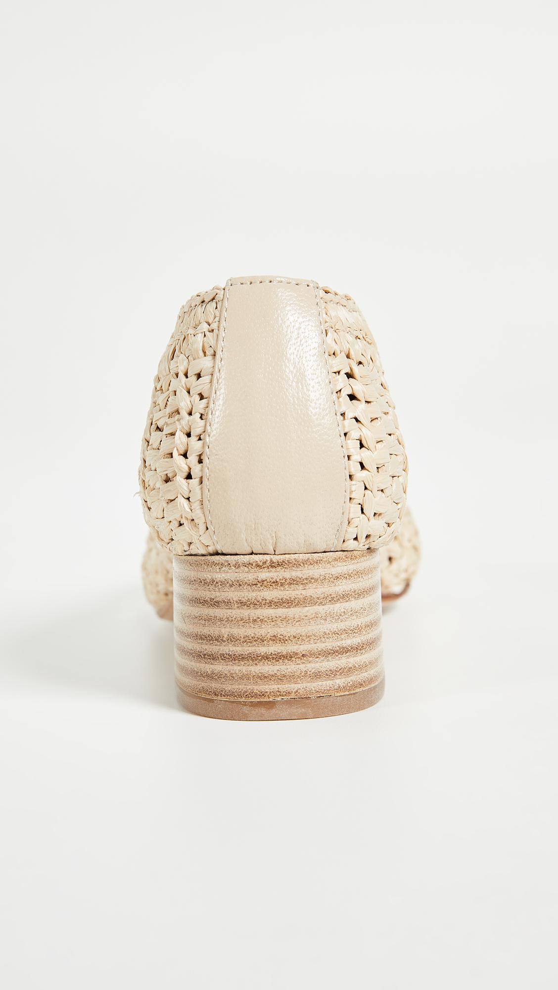 Miista Rubber Noa Woven Pumps in Natural - Lyst