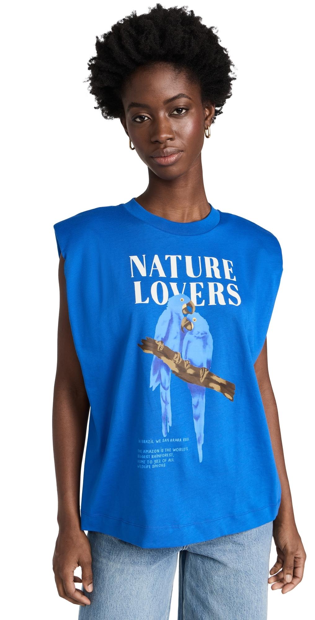 FARM Rio Far Rio Bue Nature Over Pad Uce Tee Bue X in Blue | Lyst