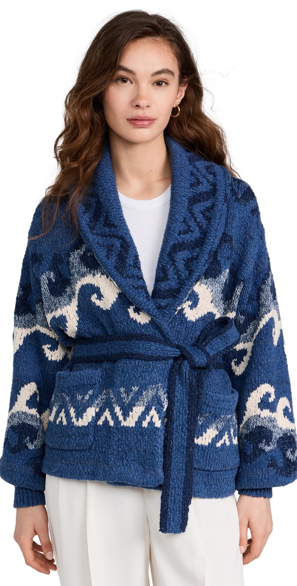 Polo Ralph Lauren Wave Cardigan in Blue | Lyst