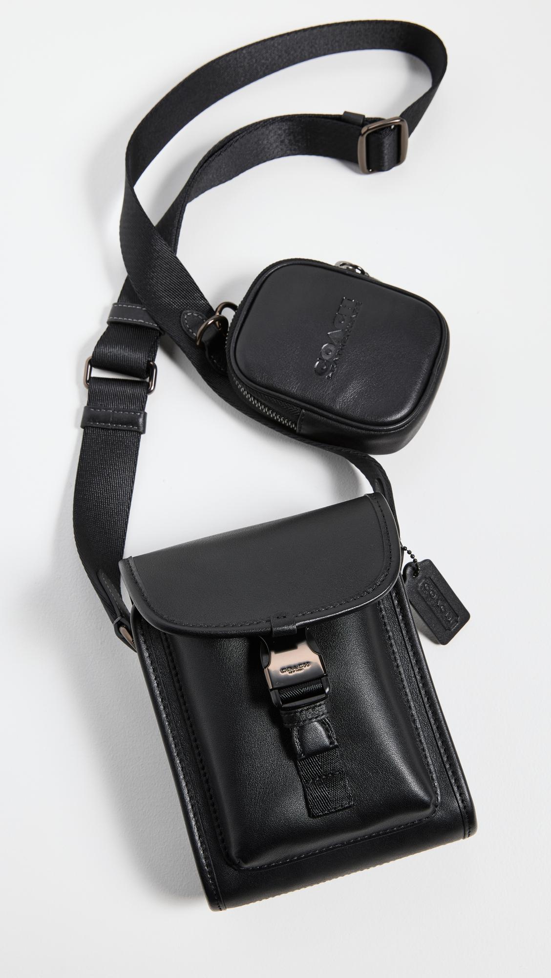 COACH Charter North South Crossbody in Black for Men | Lyst