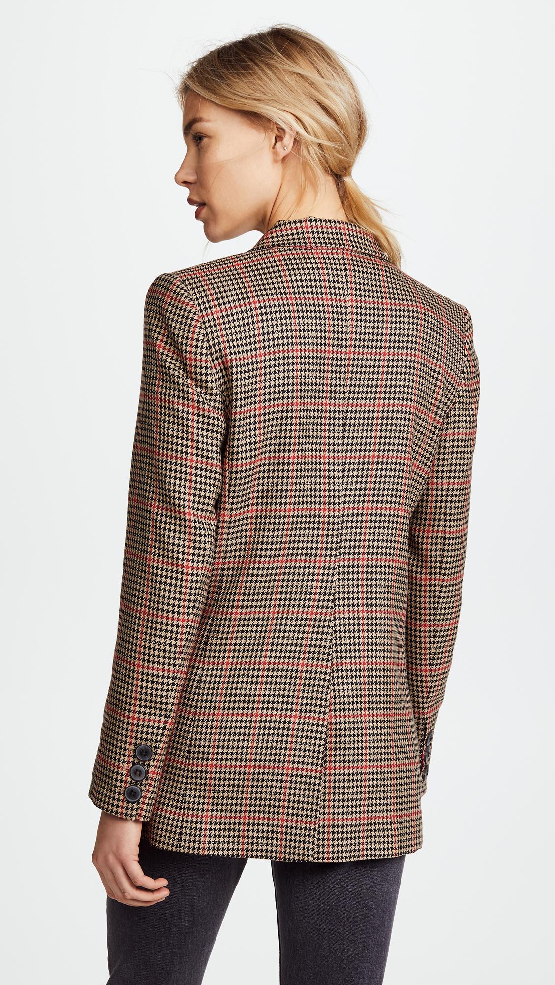 Lyst - Anine Bing Madeleine Blazer in Brown Lyst - Anine Bing Madeleine Blazer in Brown