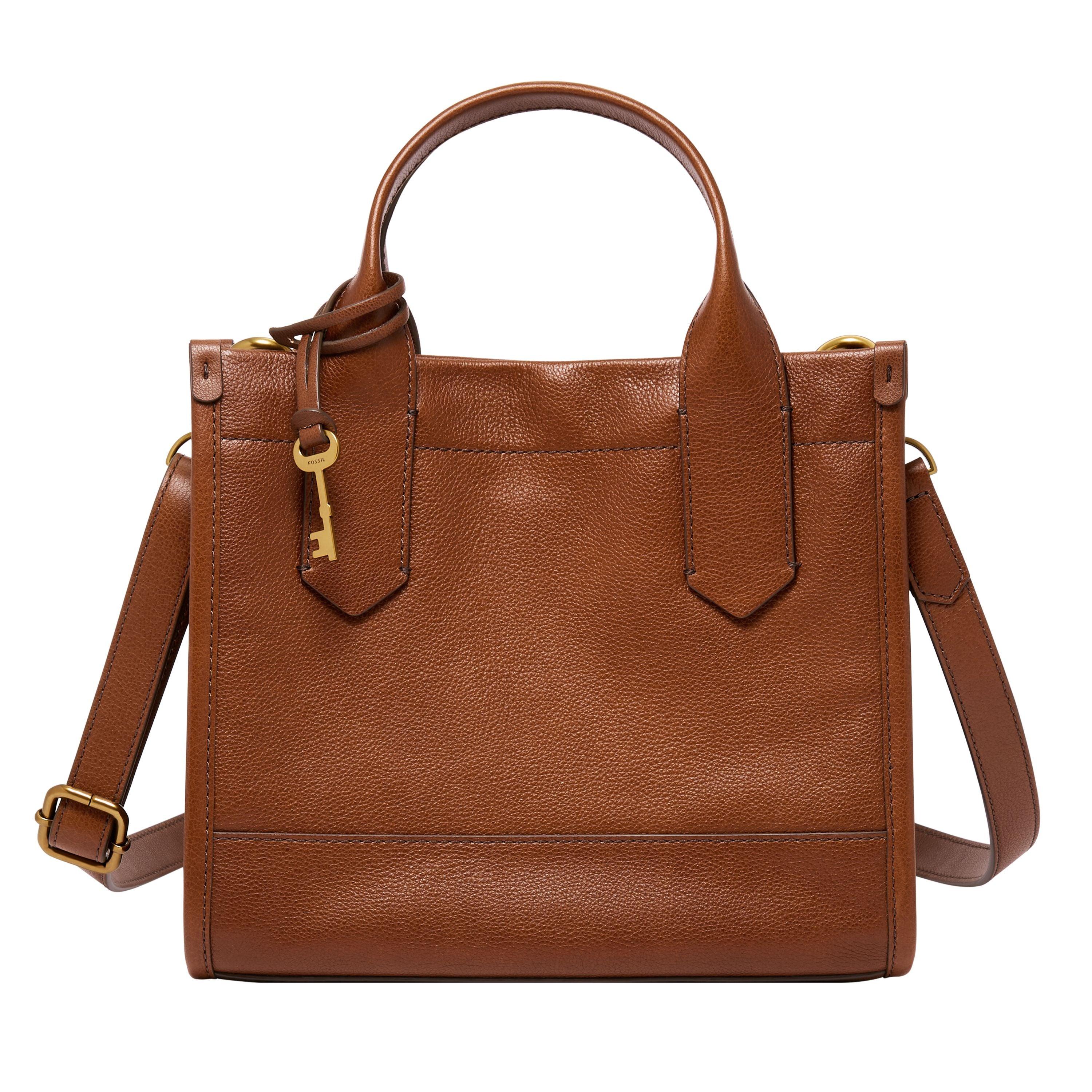 Fossil Satchel Brown