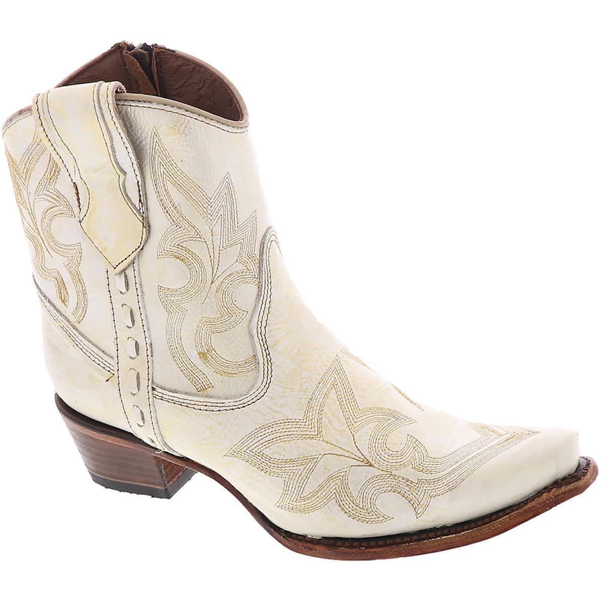 Circle L5916 Tall Slip Cowboy, Western Boots in White | Lyst