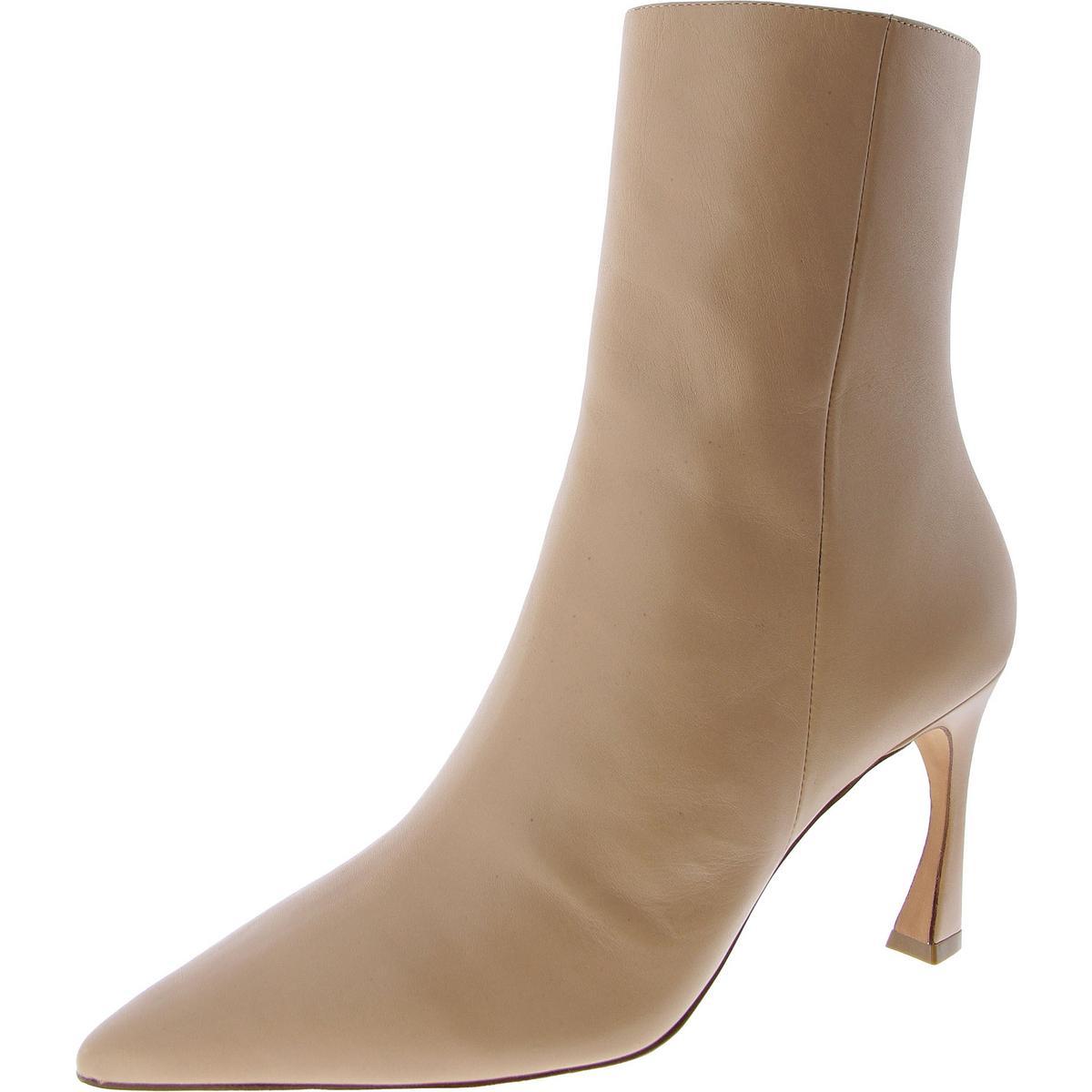 Alexandre Birman Myra Stiletto Zip Up Ankle Boots in Natural | Lyst