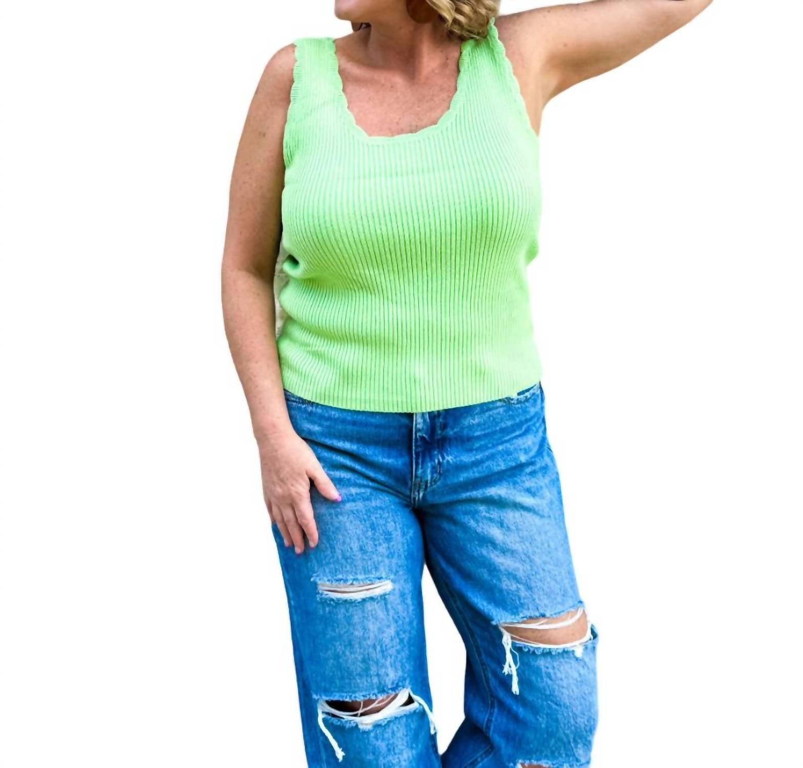 Blakeley How The Story Goes Tank in Green | Lyst