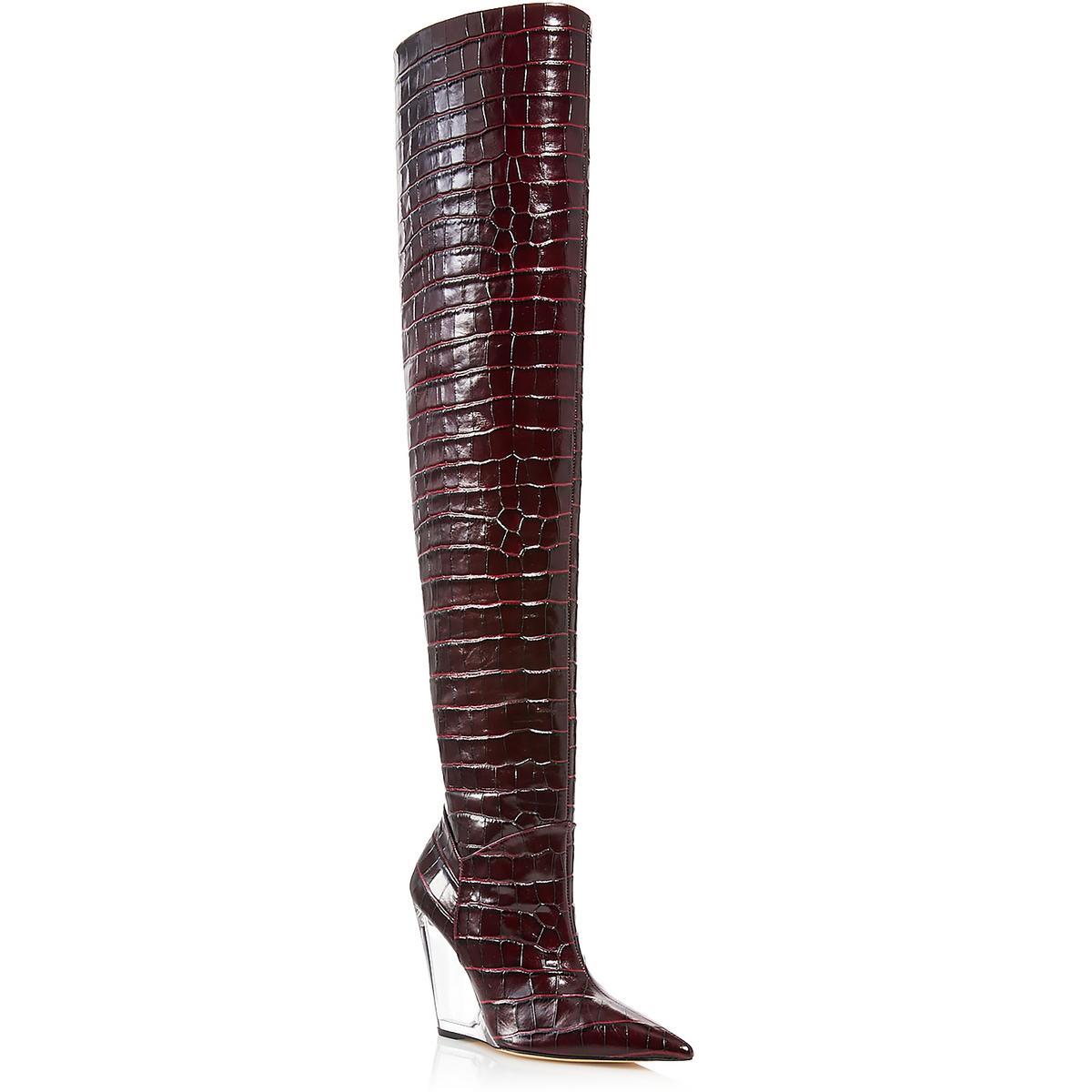 Stuart Weitzman Tall Transparent Thigh-High Boots in Purple | Lyst