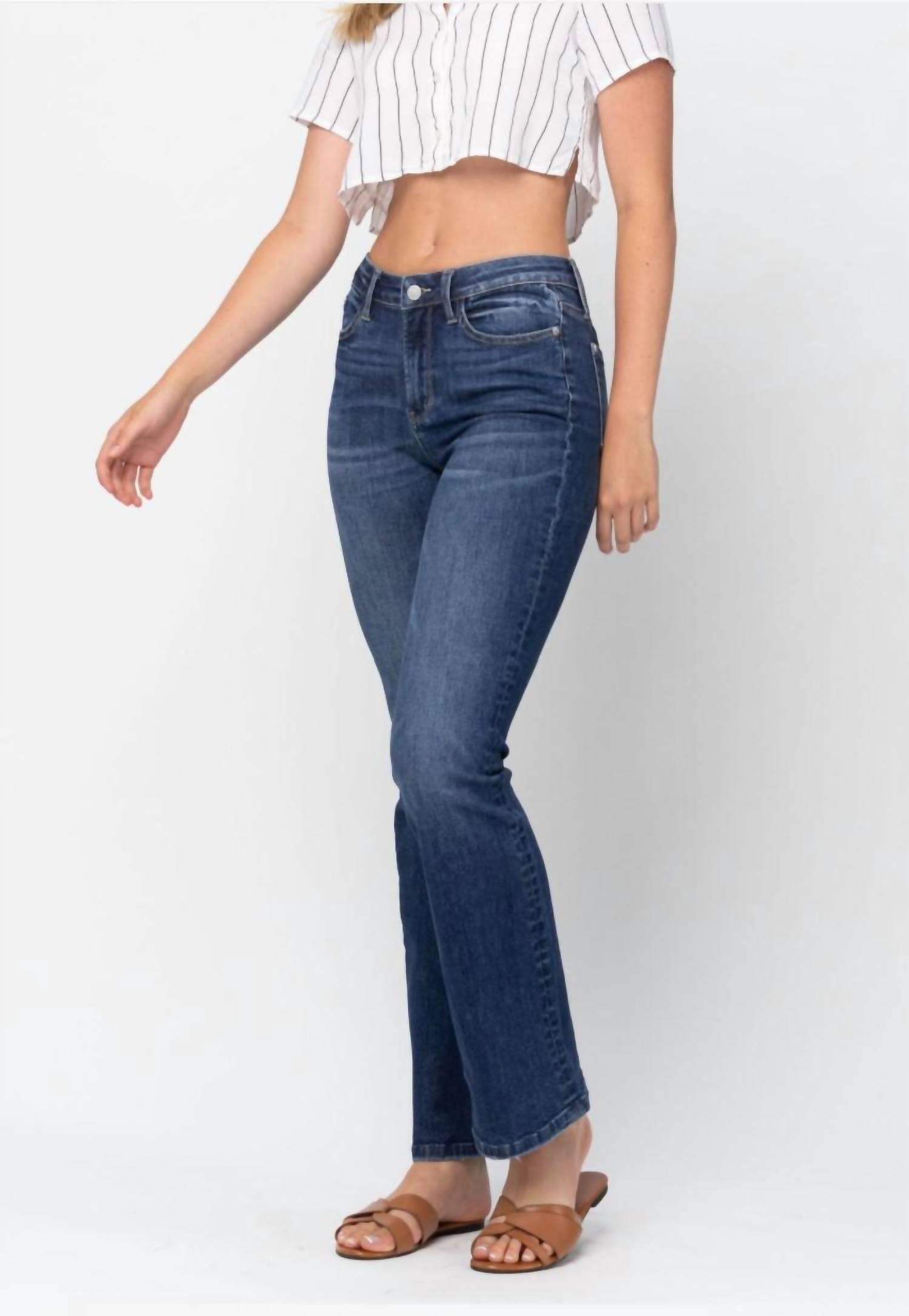 Judy Blue Dk Mid Rise Classic Bootcut Jeans In Blue Lyst Judy Blue Dk Mid Rise Classic Bootcut Jeans In Blue Lyst