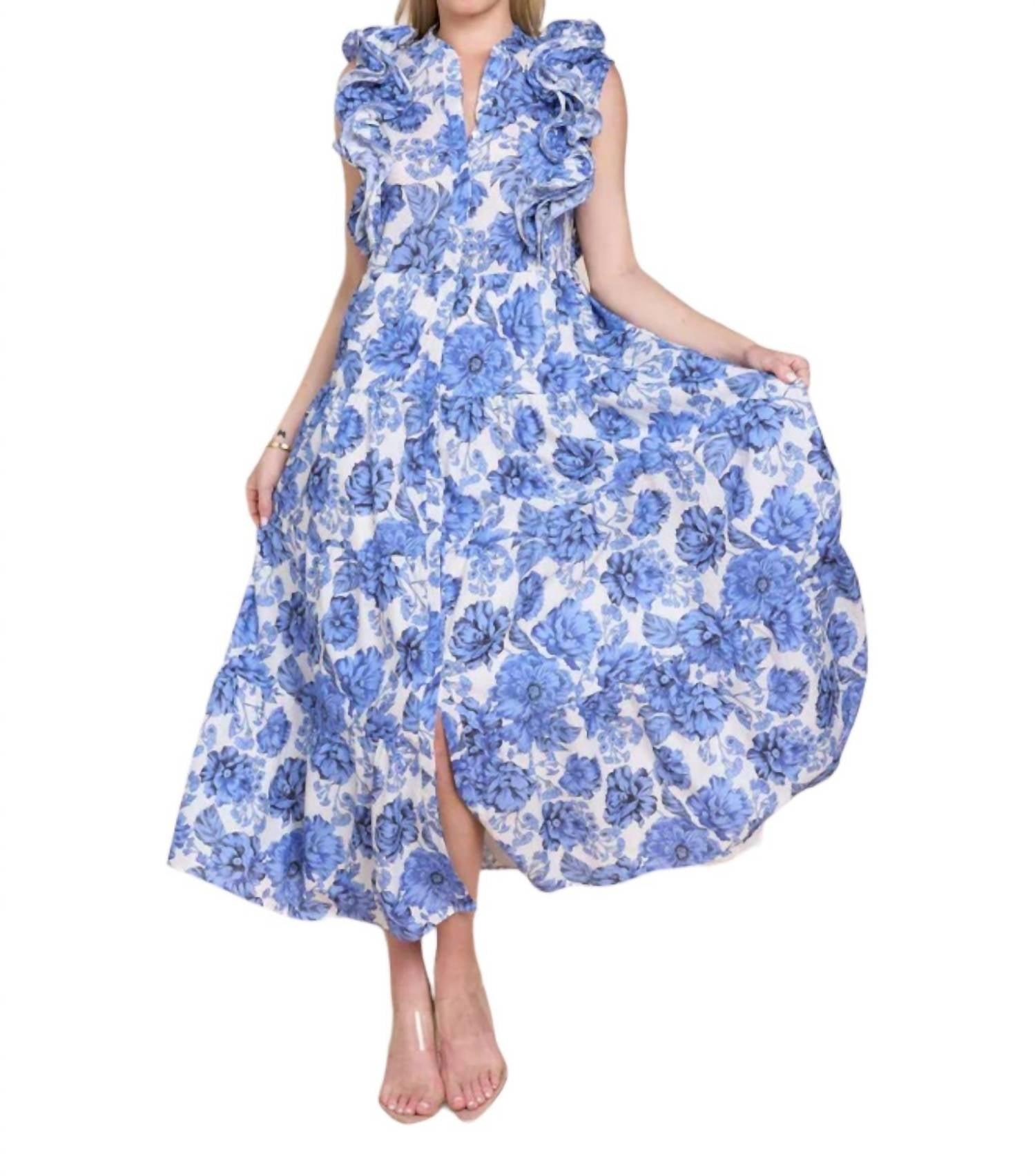 Sofia Collections Liz Dress in Blue | Lyst