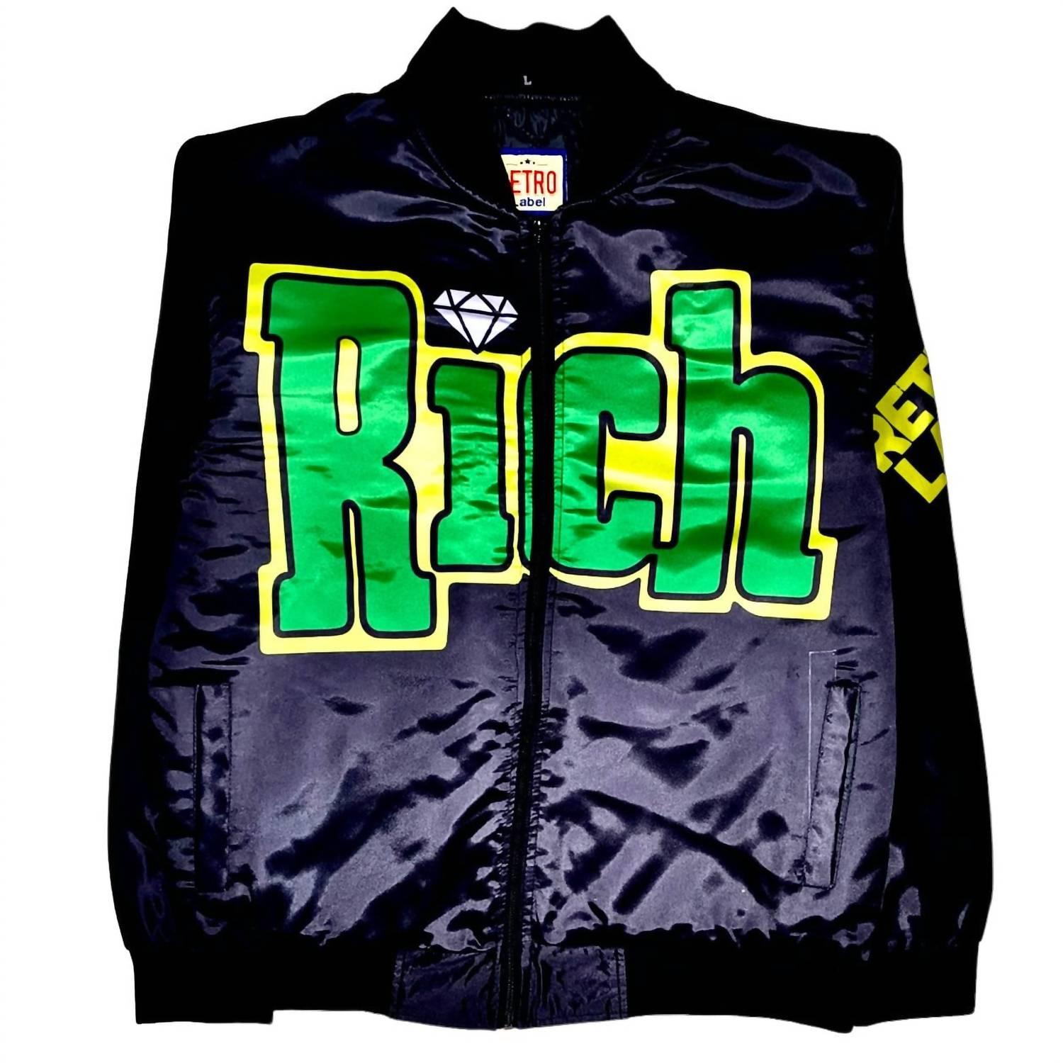Retro Label Rich And Retro Jacket in Green for Men | Lyst