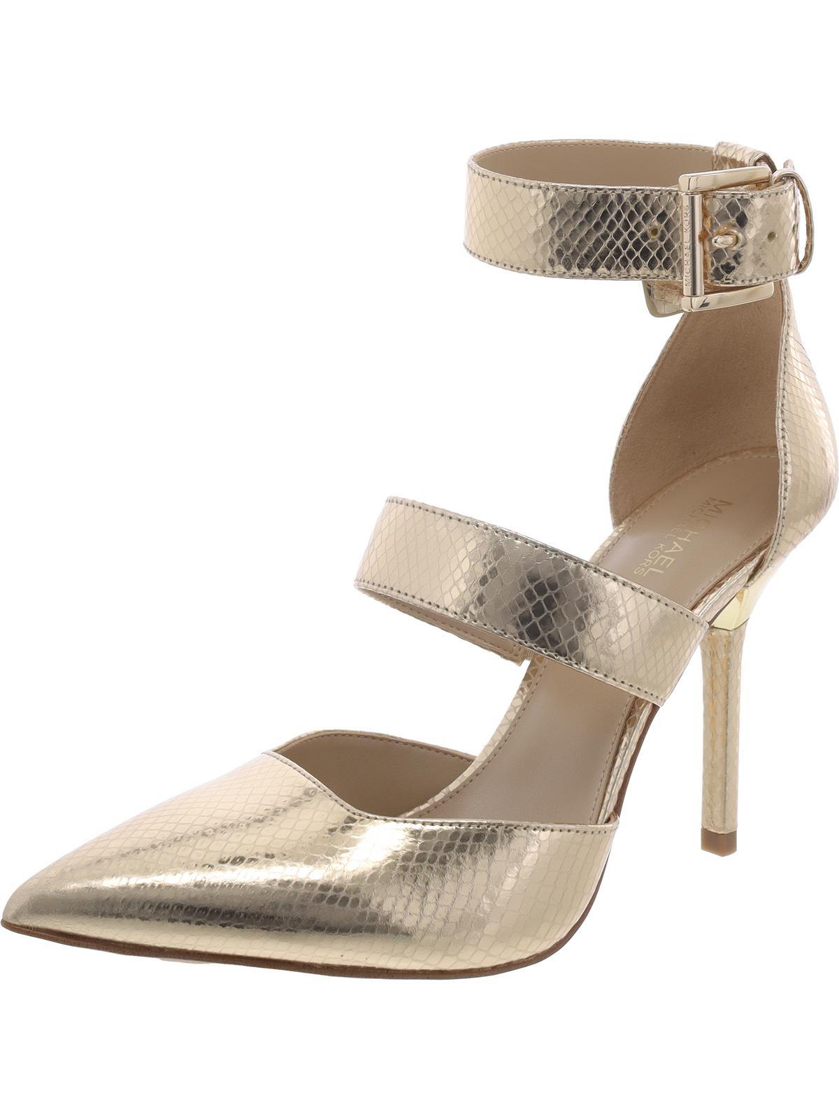 MICHAEL Michael Kors Amal Leather Snake Print Pumps in Natural | Lyst
