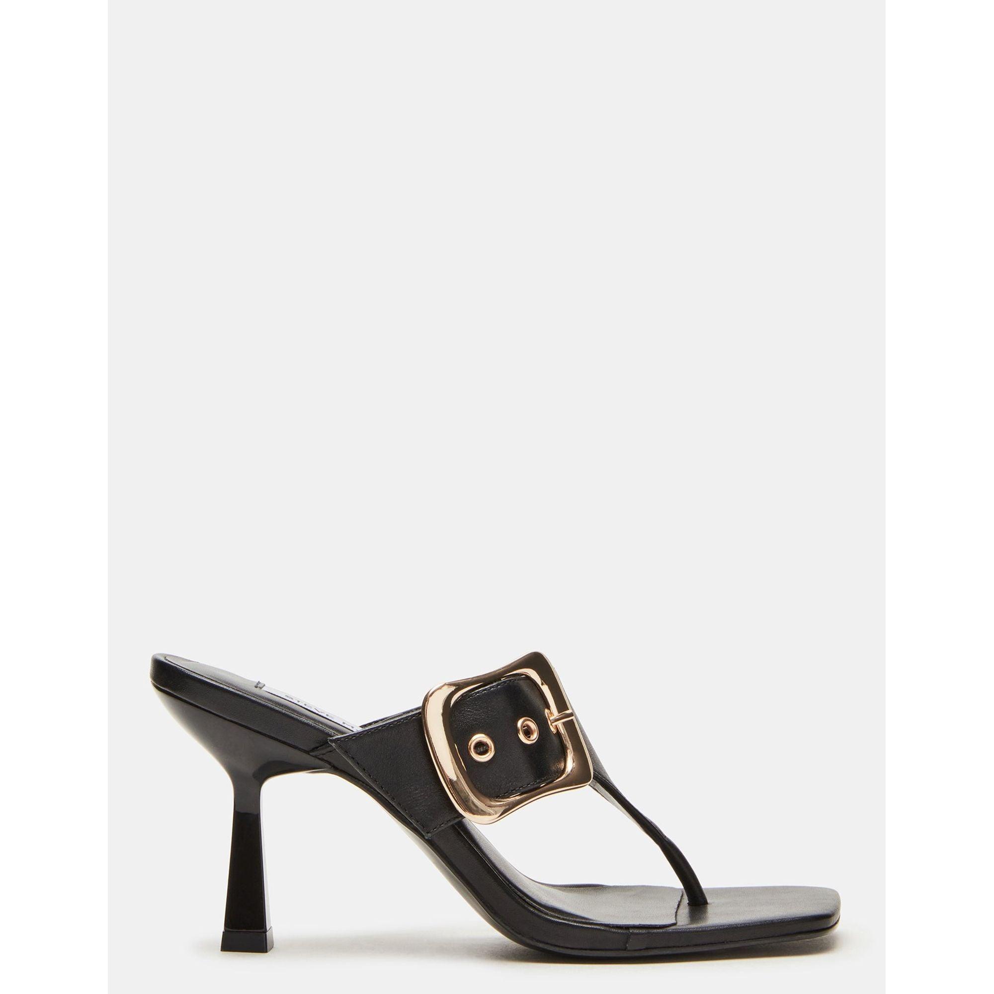 Steve Madden Chelle Leather in Black | Lyst