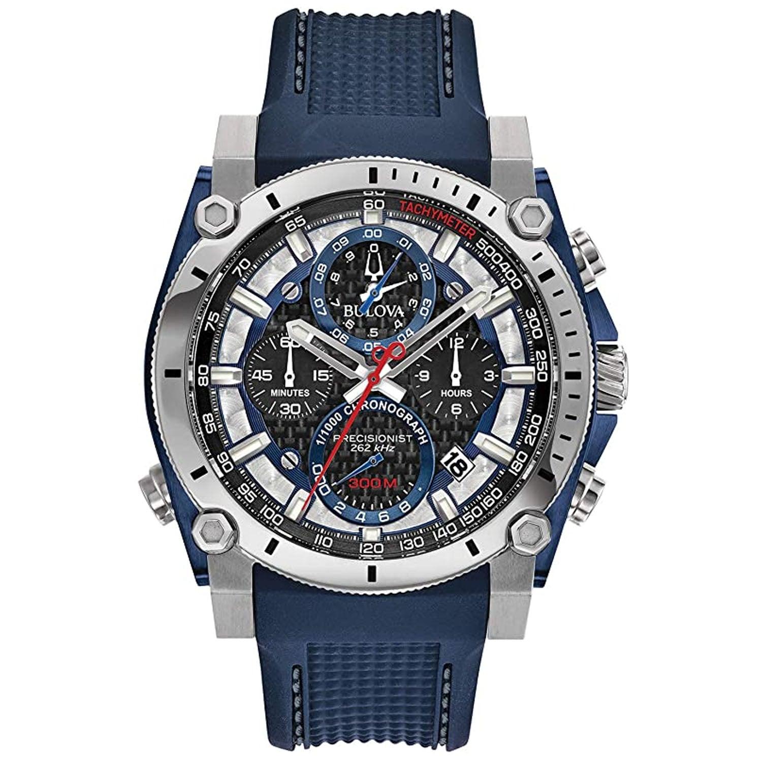 Bulova Precisionist Dial Watch in Blue for Men | Lyst