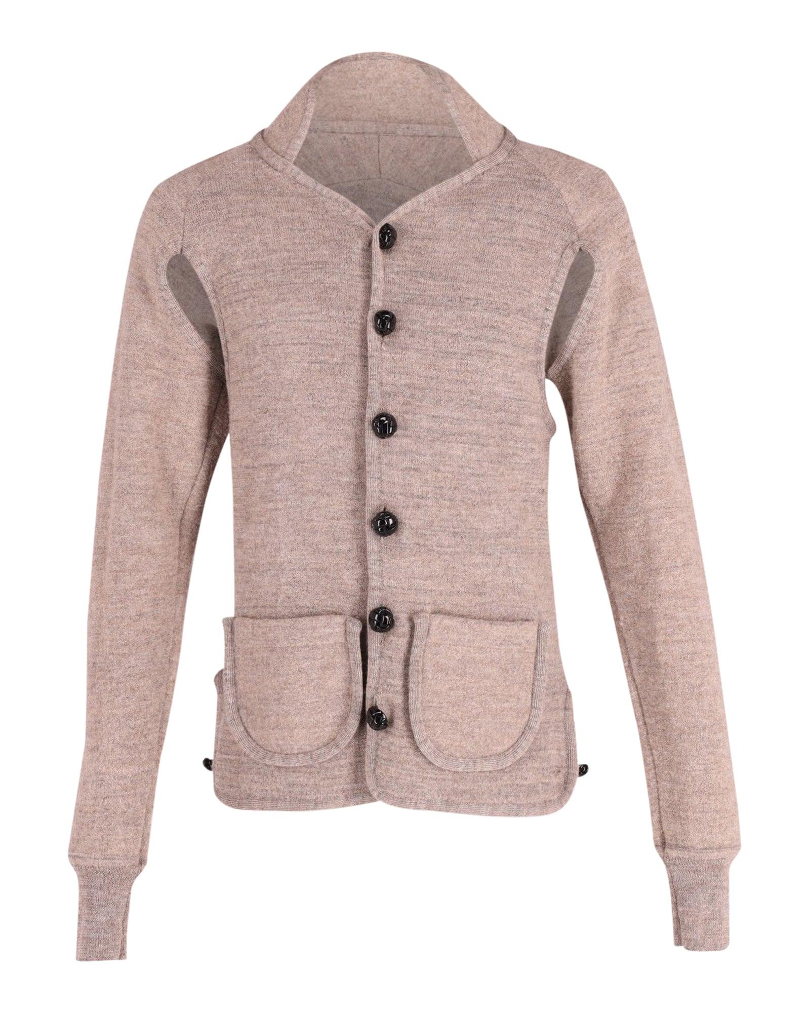 Vivienne Westwood Wool Cut-Out Cardigan in Pink for Men | Lyst