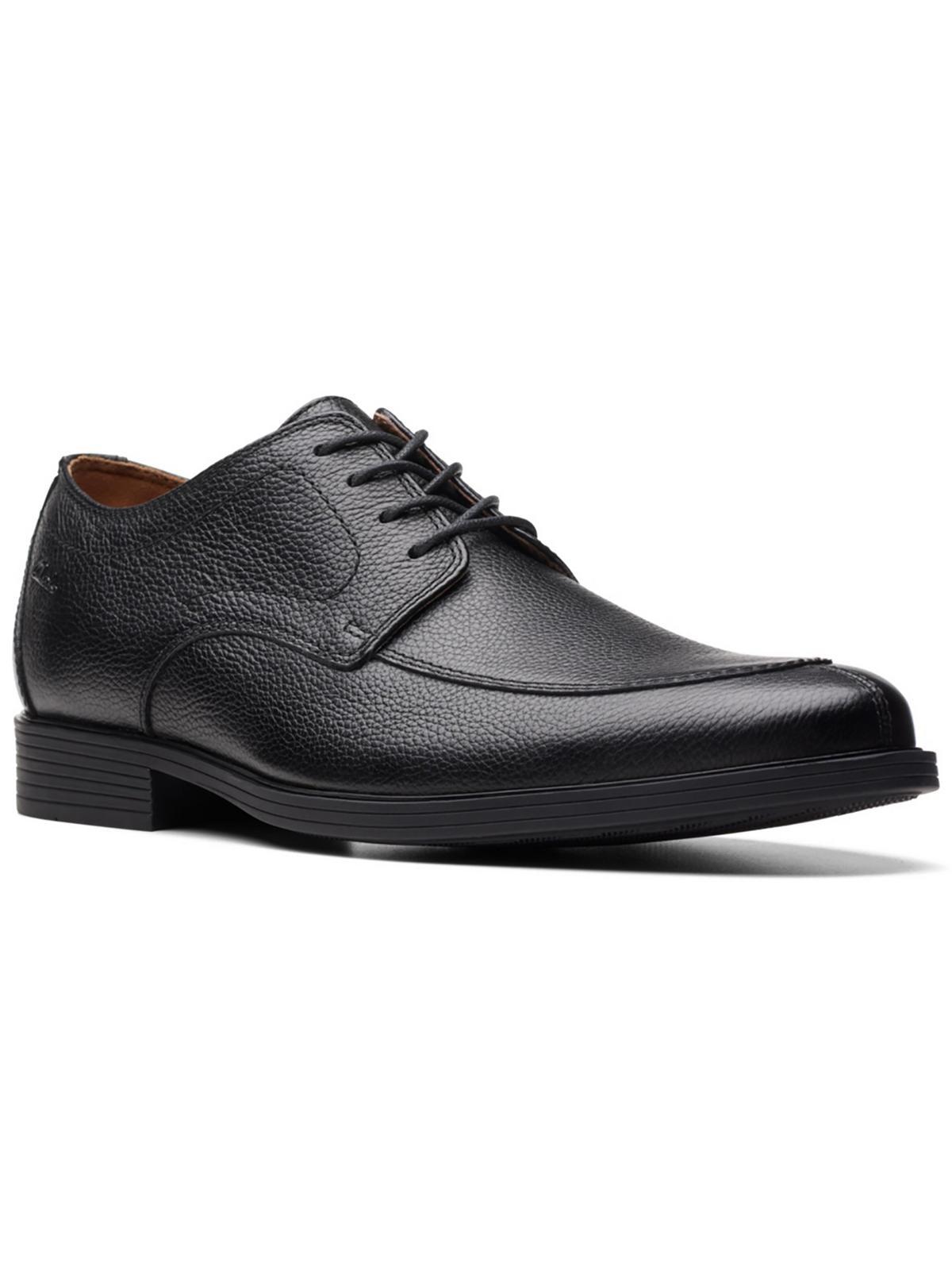 Clarks Lace Up Leather Oxfords in Black for Men | Lyst