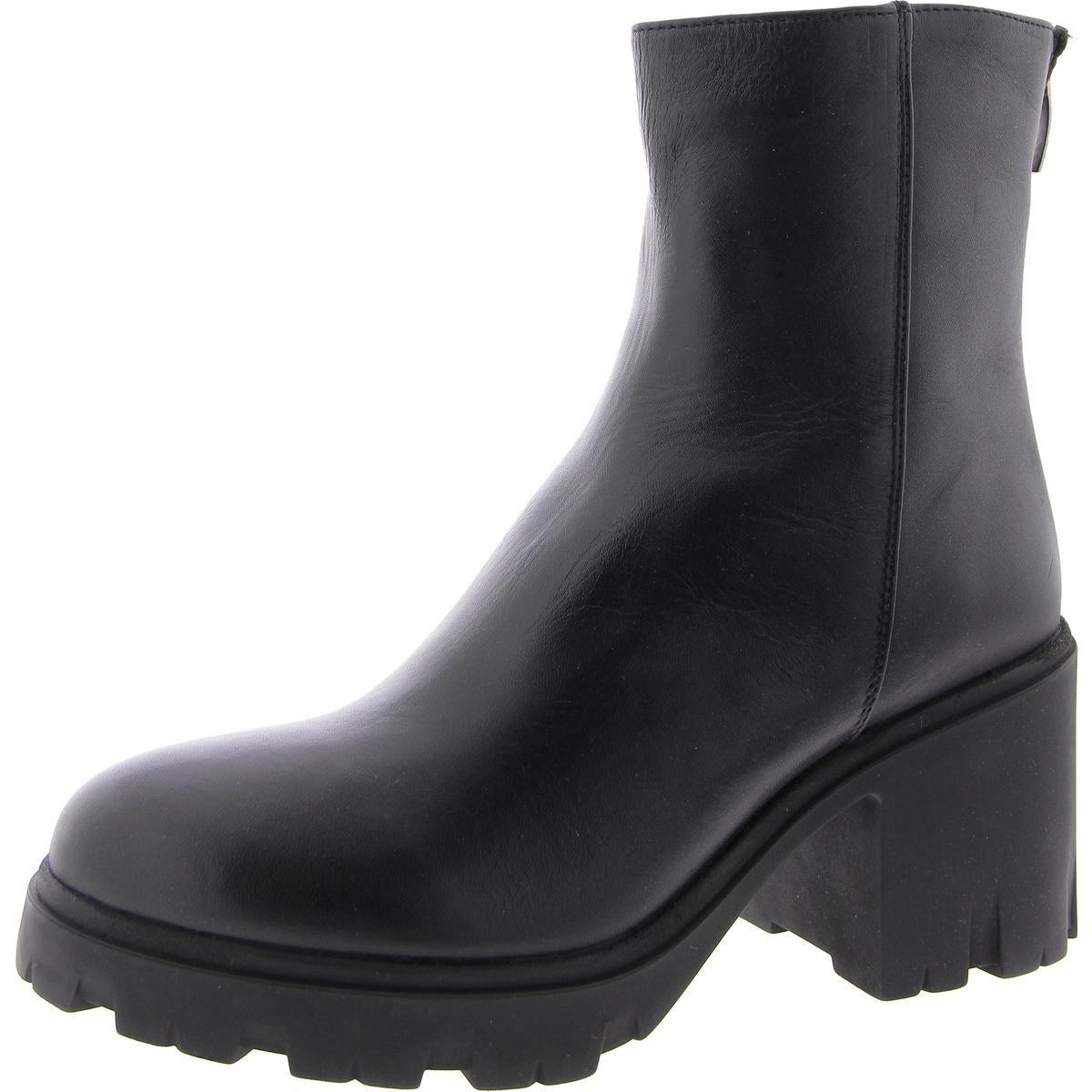 Steve Madden Goucho Lug Sole Block Heel Chelsea Boots in Black | Lyst