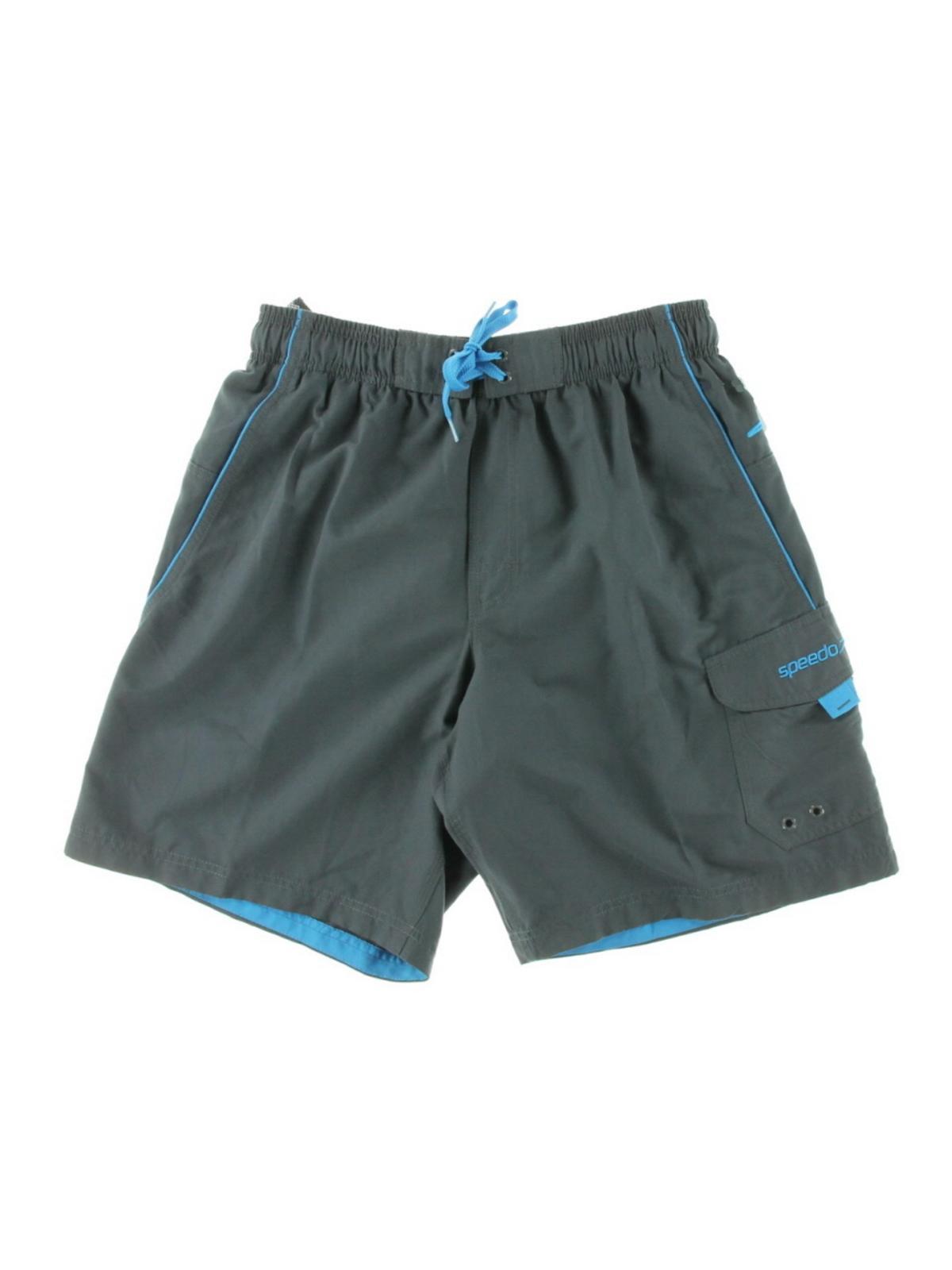 Speedo Contrast Trim Mesh Inset Swim Trunks in Blue for Men | Lyst