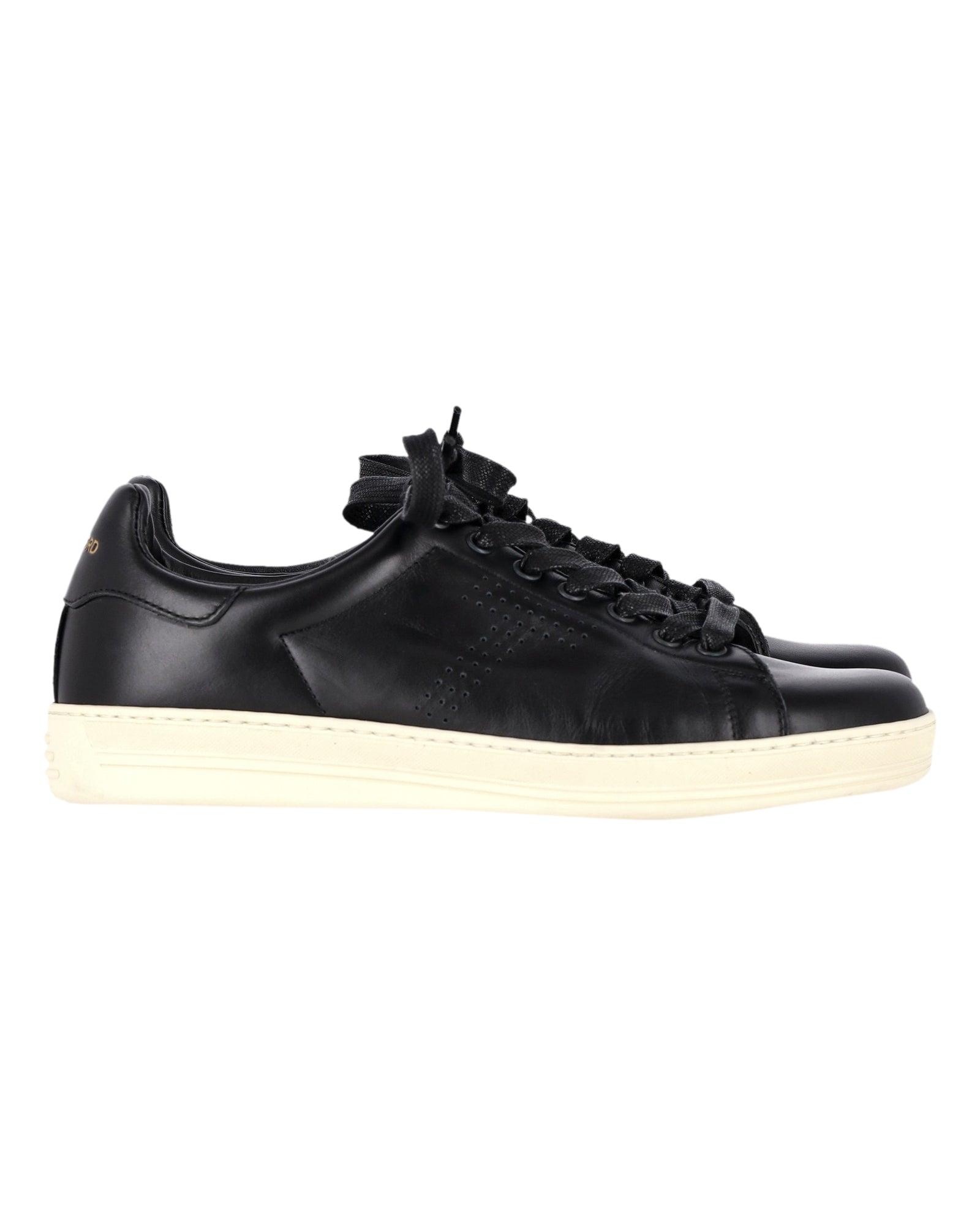 Tom Ford Warwick Perforated Sneakers in Black | Lyst