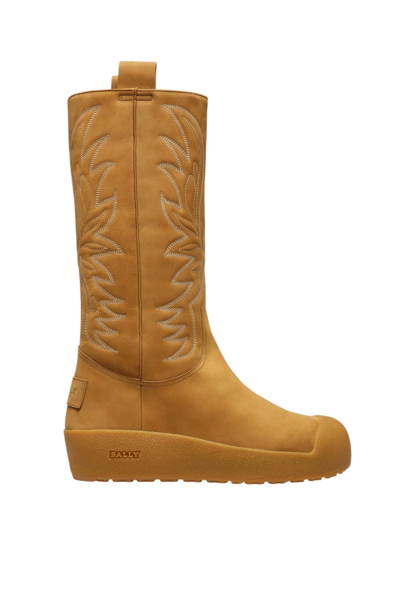 Bally Montana 6302930 Camel Leather Knee-High Boots in Brown for Men | Lyst