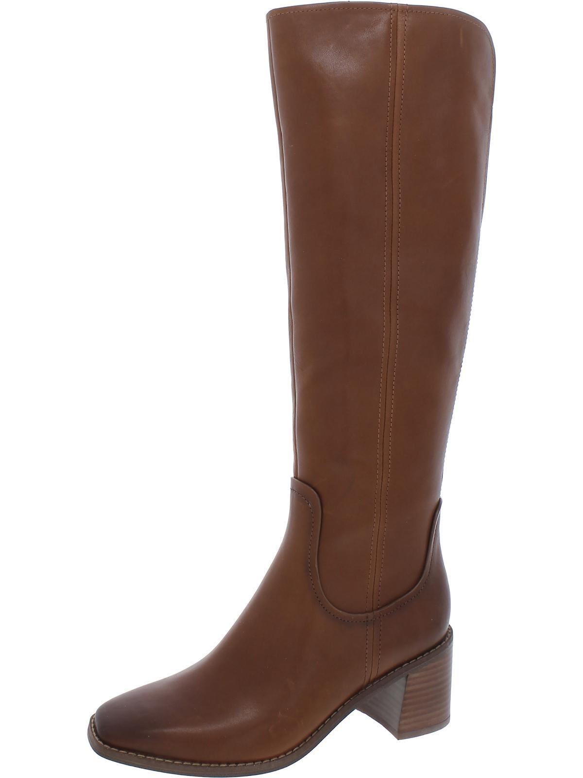 27 EDIT Edda Leather Knee-High Boots in Brown | Lyst