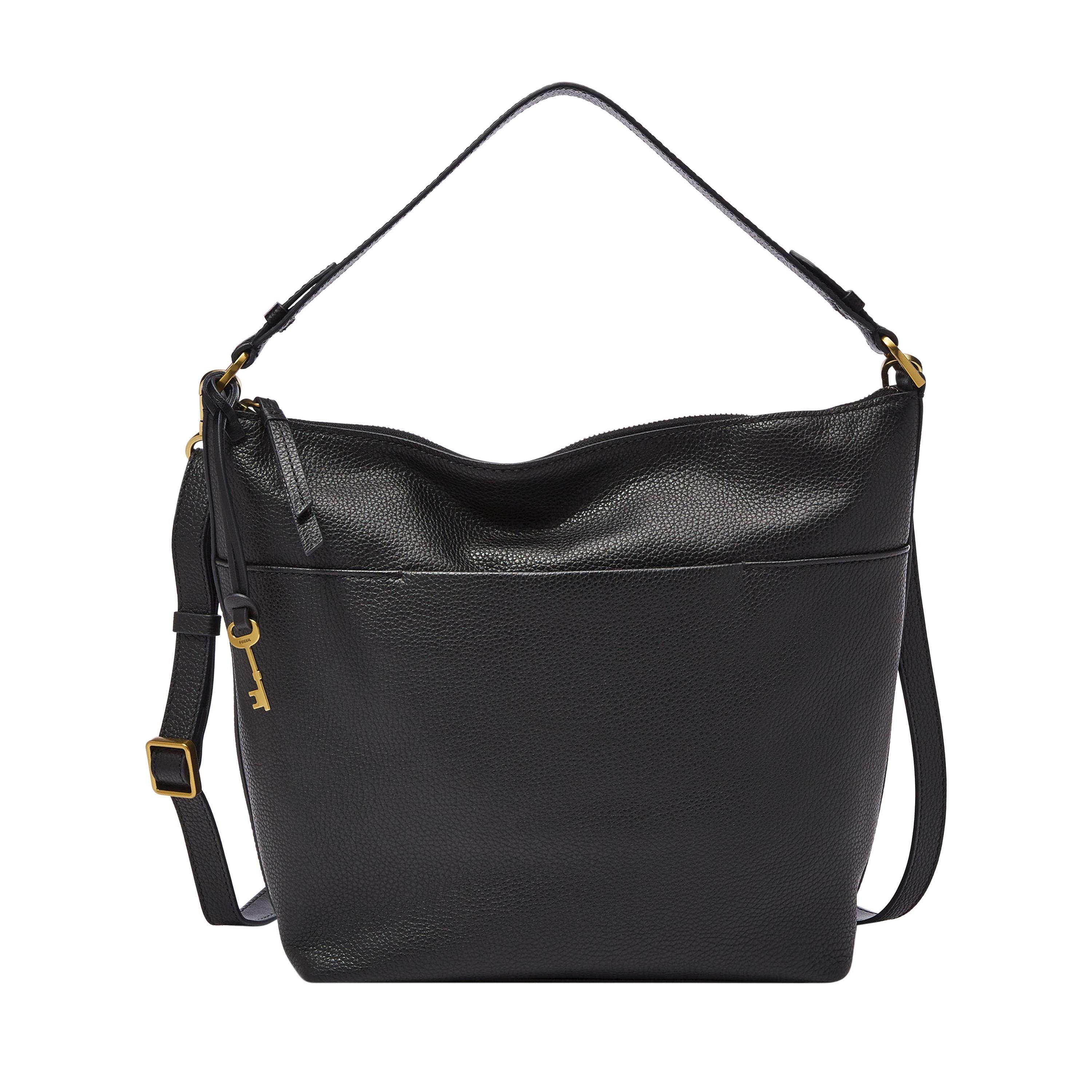 Fossil Julianna Eco Leather Large Hobo in Black | Lyst Fossil Julianna Eco Leather Large Hobo in Black | Lyst
