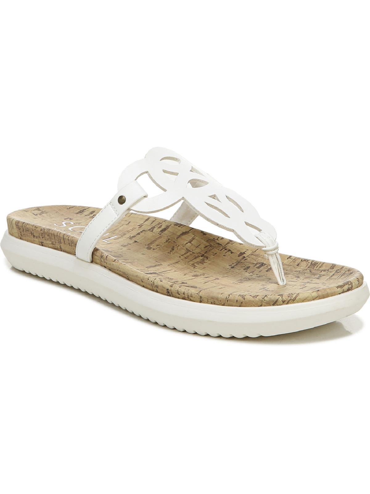 Soul Naturalizer Janice Faux Leather Slides Thong Sandals In White Lyst