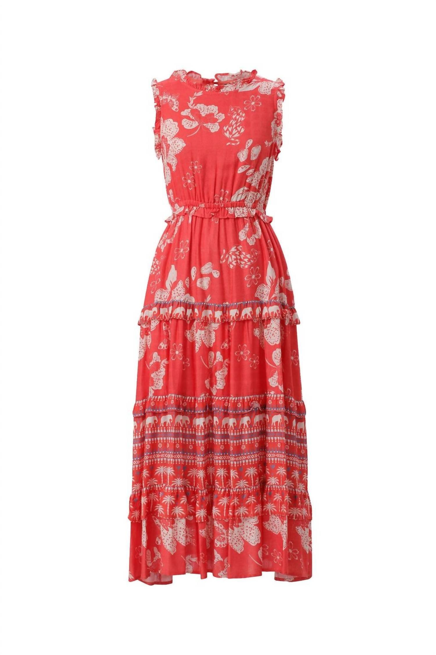 Emily Lovelock Rachel Dress in Red | Lyst
