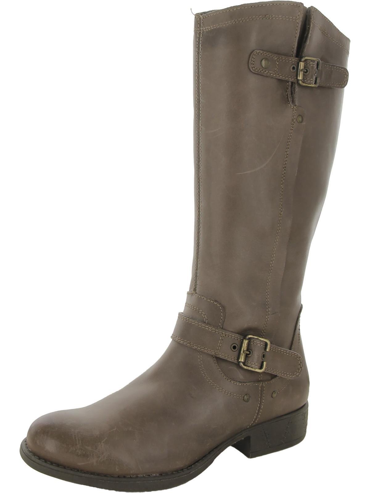 Eric Michael Montana Leather Knee-High Boots in Gray | Lyst